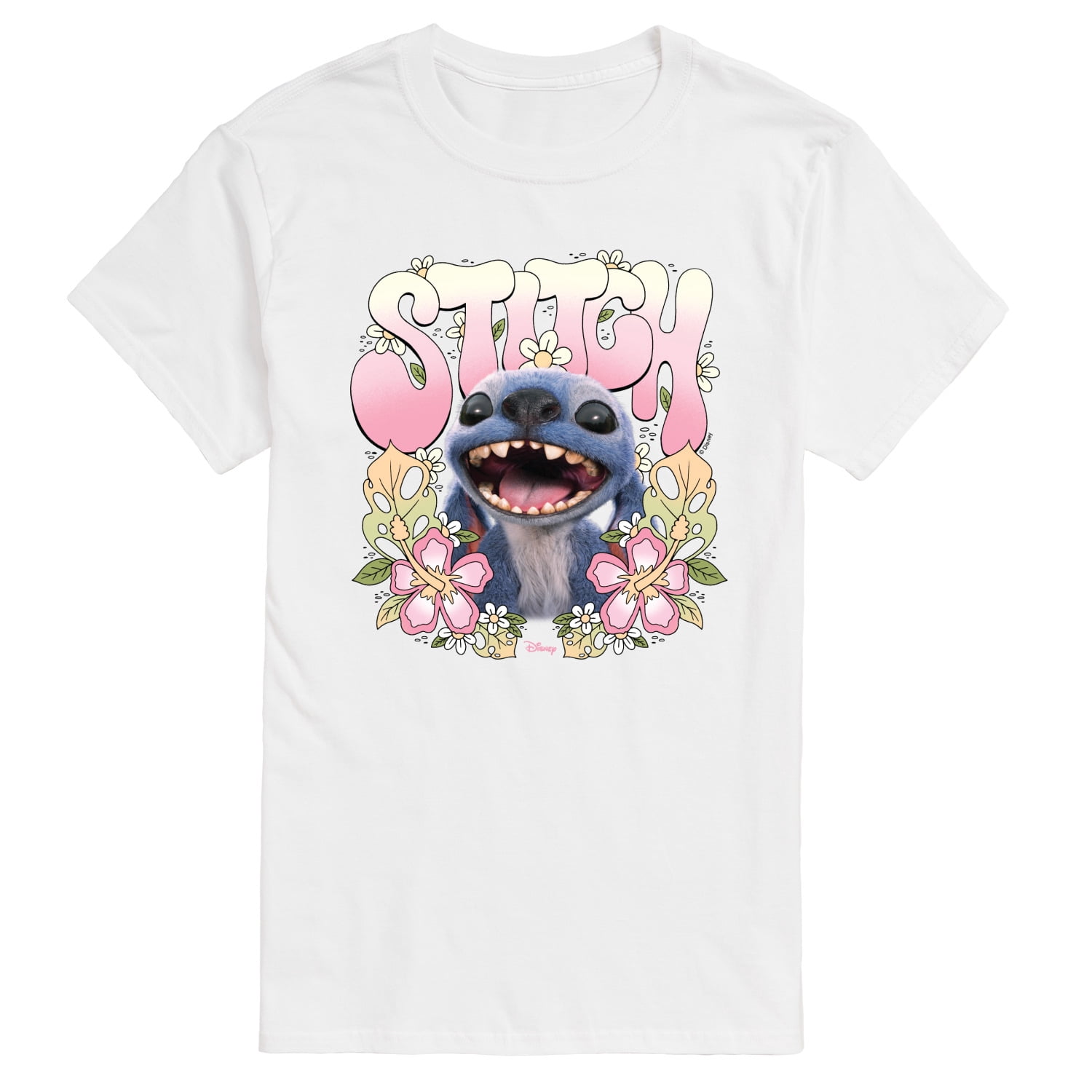 Lilo & Stitch - Stitch Floral Frame - Men's Short Sleeve Graphic T ...