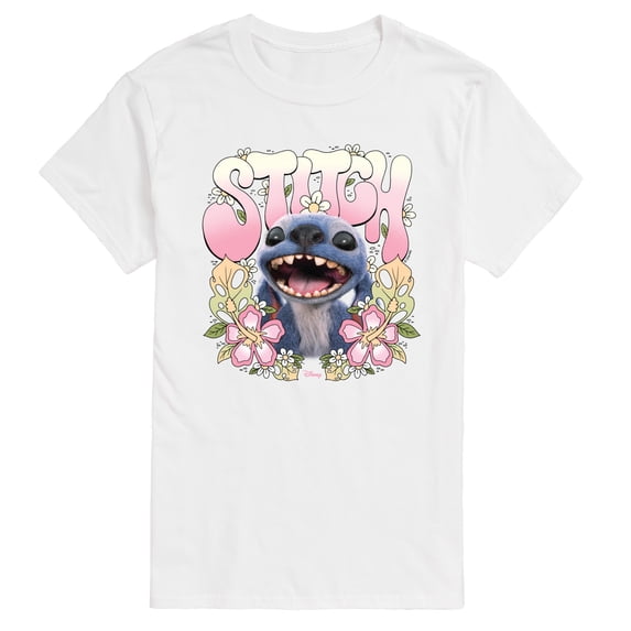 Lilo & Stitch - Stitch Floral Frame - Men's Short Sleeve Graphic T ...