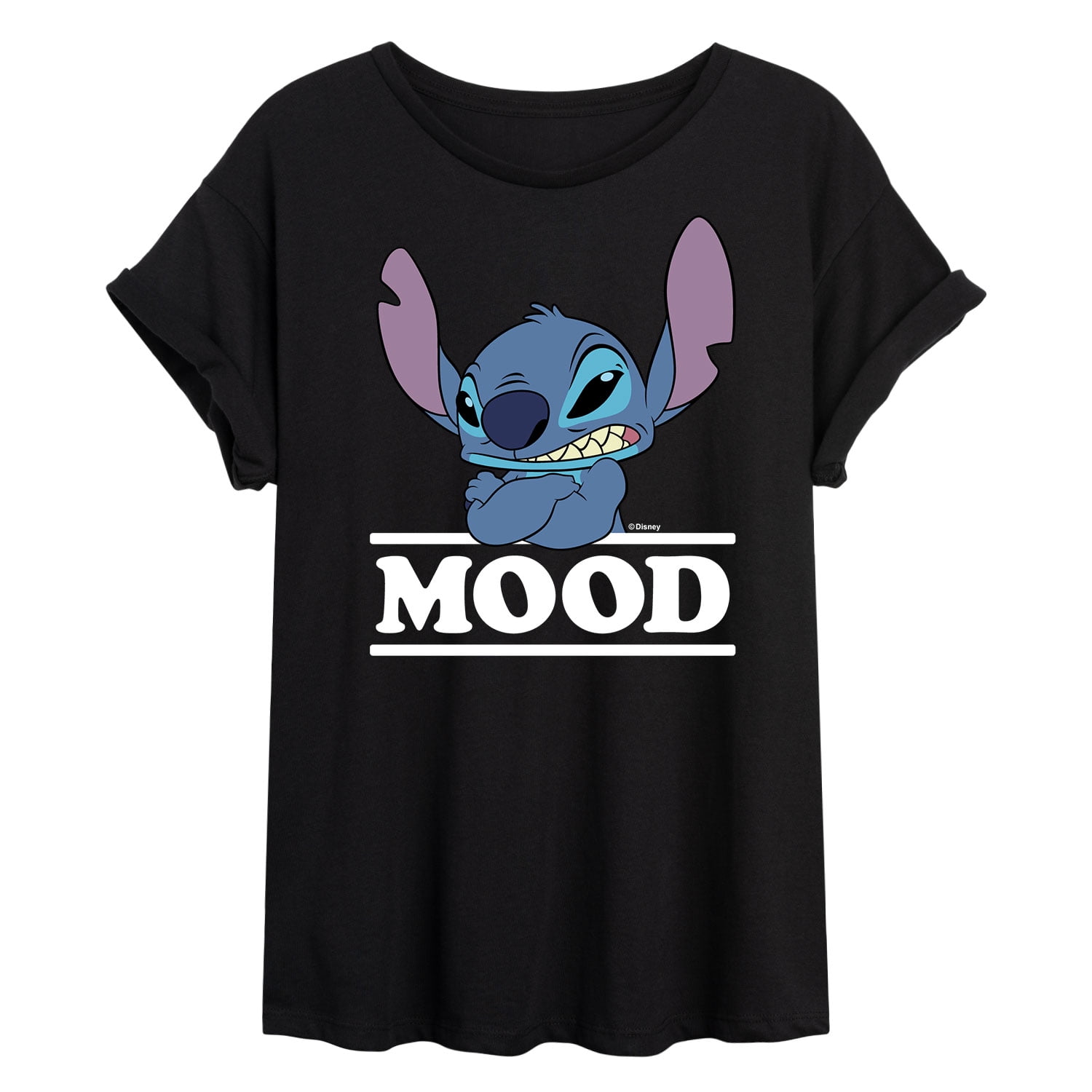 Lilo & Stitch - Stitch Mood - Juniors Ideal Flowy Muscle T-Shirt ...