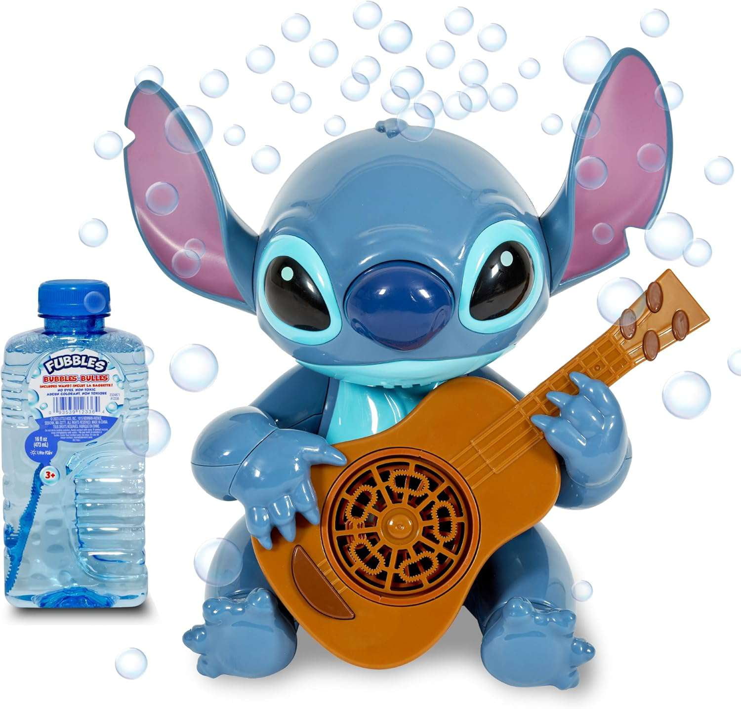 Lilo & Stitch Stitch Musical Bubble Machine (Includes 16oz Bubbles ...