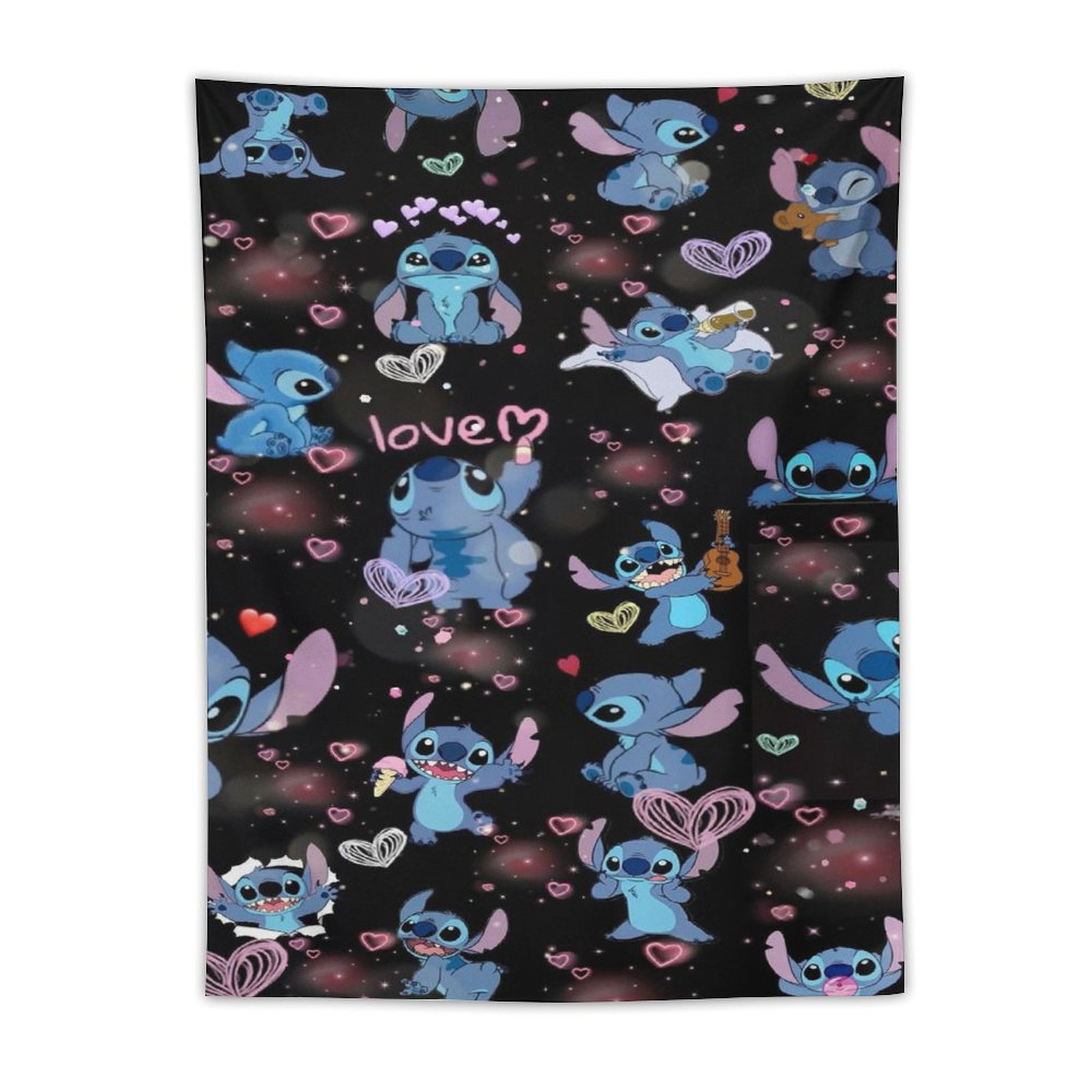 Lilo & Stitch Stitch Tapestry Gift Wall Hanging Backdrop for Room ...