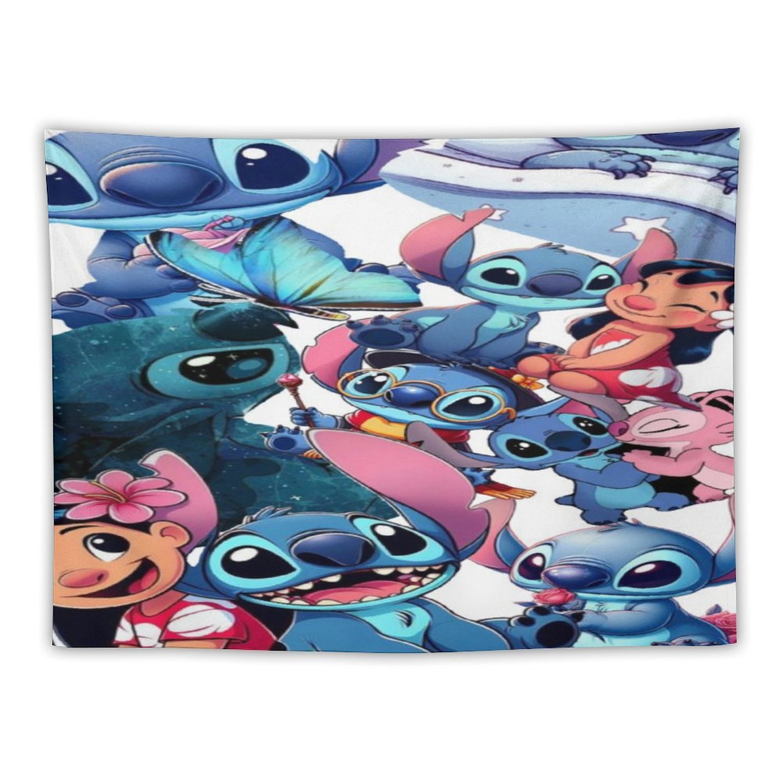 Lilo & Stitch Stitch Tapestry Gift Wall Hanging Backdrop for Room ...