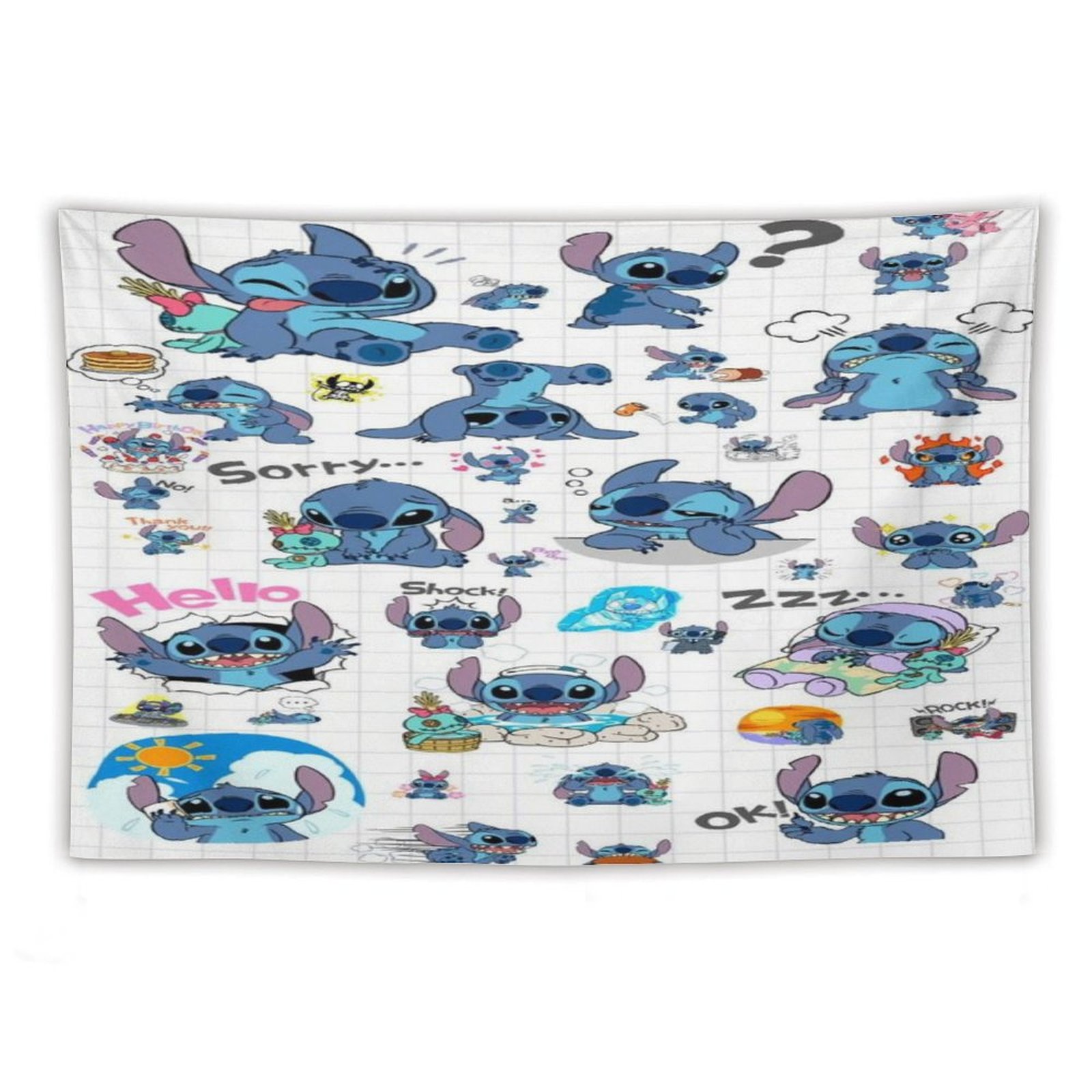 Lilo & Stitch Stitch Tapestry Gift Wall Hanging Backdrop for Room ...