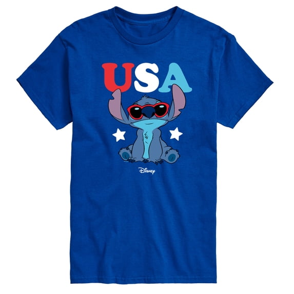 Lilo & Stitch - Stitch USA Sunglasses - Men's Short Sleeve Graphic T ...