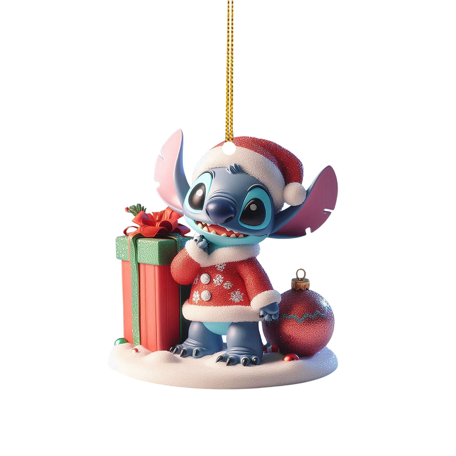 Lilo & Stitch Swinging Stitch Christmas Ornament, X'Mas Tree Hang Act ...