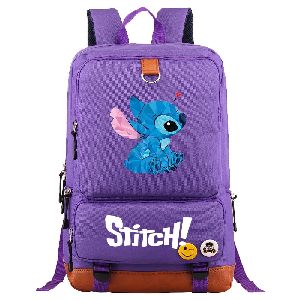 Lilo & Stitch Theme Large Square Backpack with 15'' Laptop Compartment ...