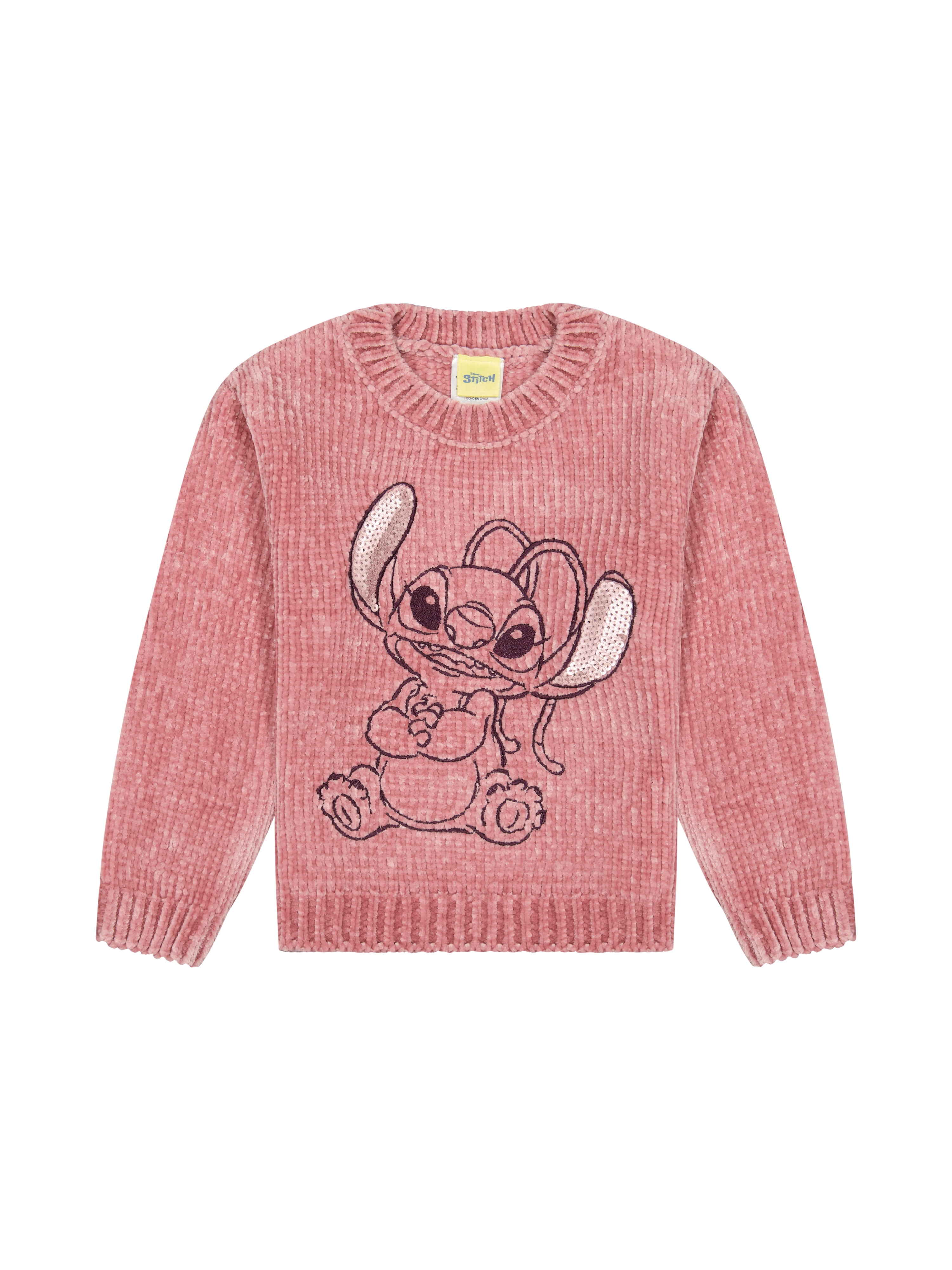 Lilo & Stitch Toddler Girls Chenille Sweater, Sizes 12 Months - 5T ...
