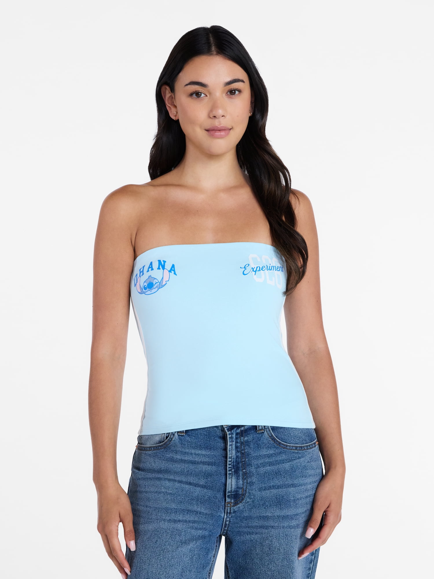 Disney Lilo & Stitch Women’s Graphic Print Tube Top, Sizes XXS–XXL ...