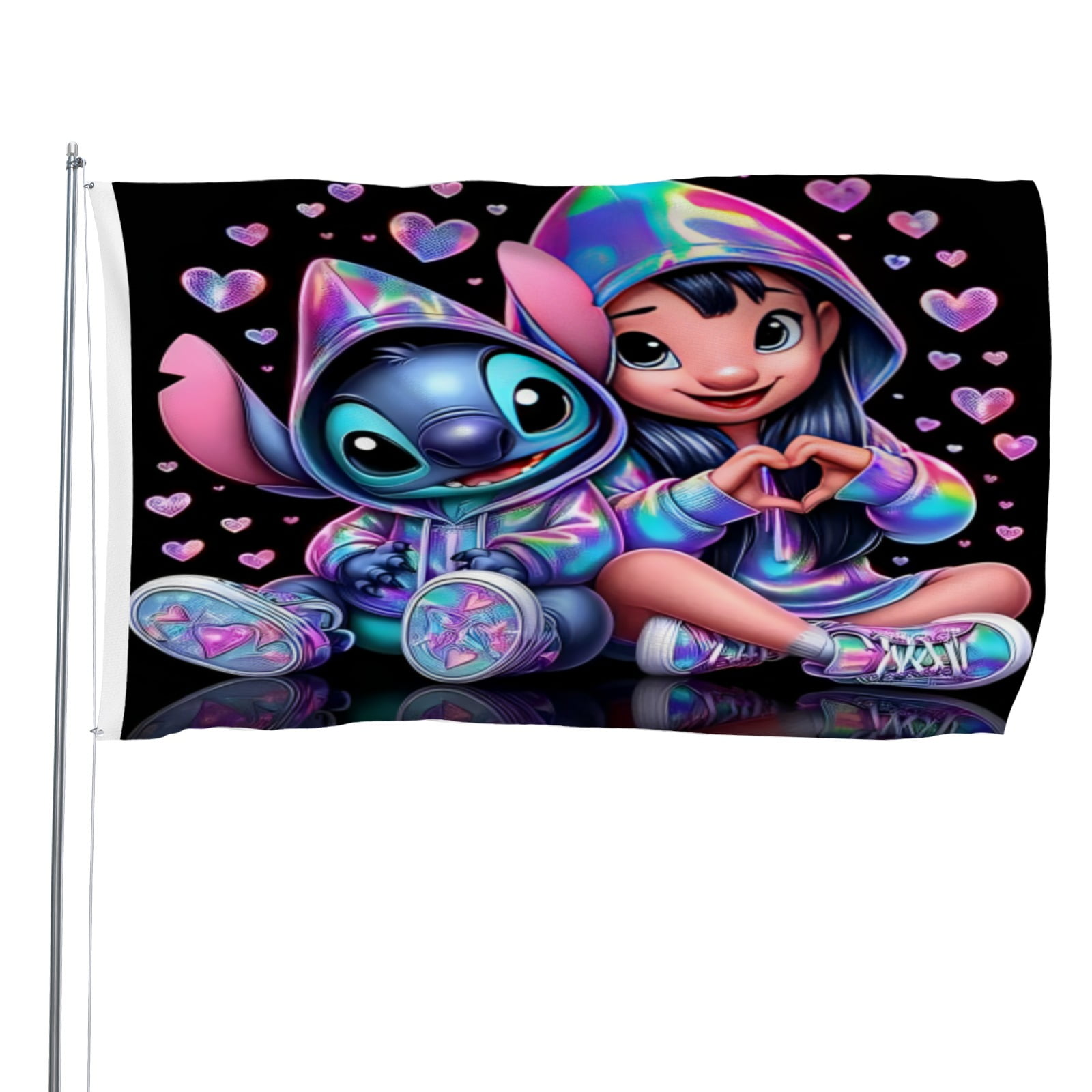 Lilo* & and Stitch* flag perfect for outdoor decoration, can be hung ...