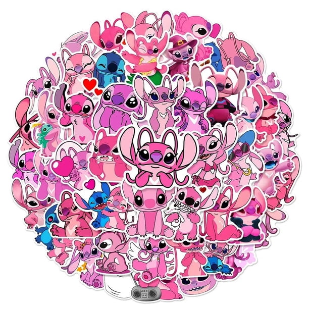 Lilo and Stitch Angel Character Themed Set of 50 Assorted Stickers ...