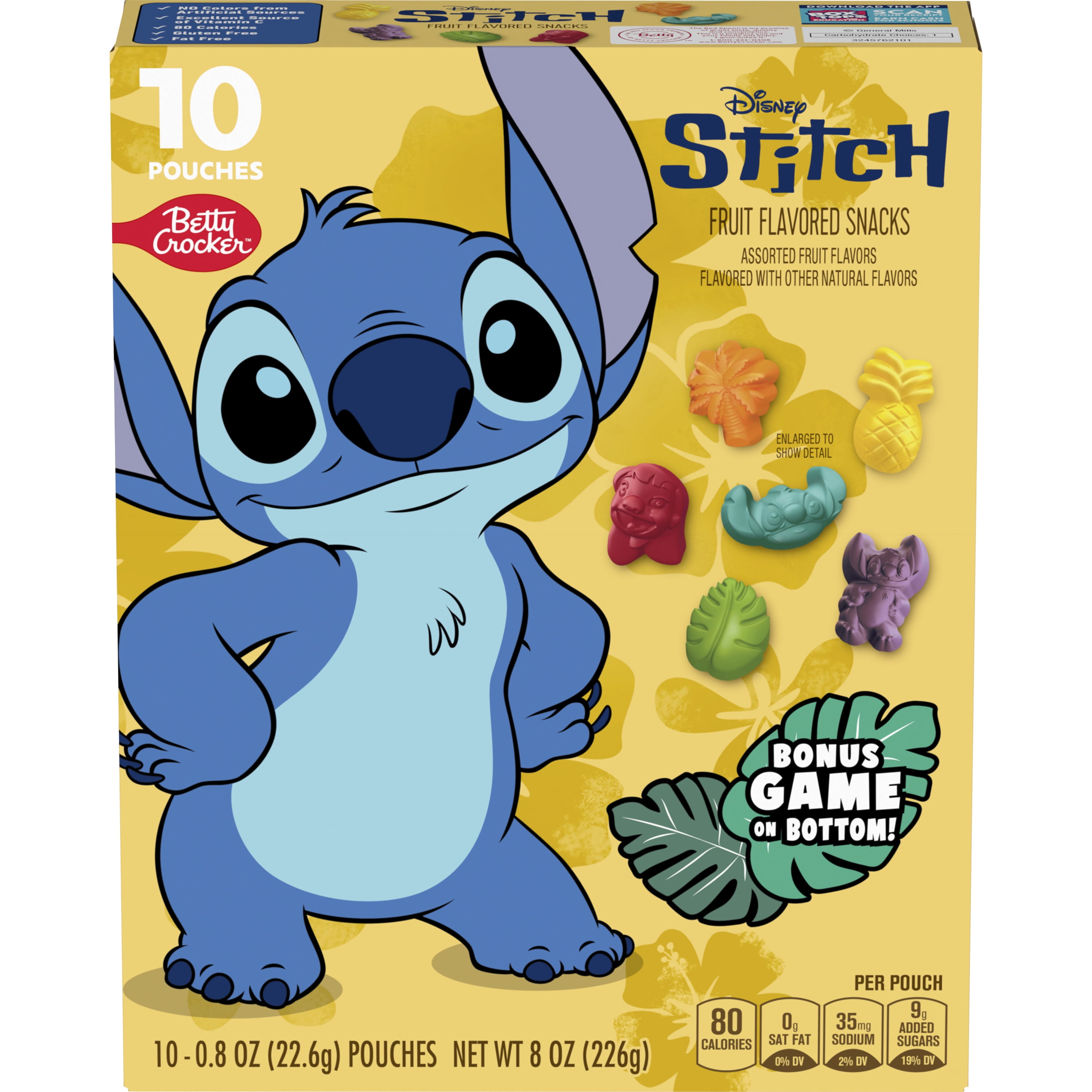 Lilo and Stitch Fruit Flavored Snacks, Treat Pouches, Gluten Free Snack ...