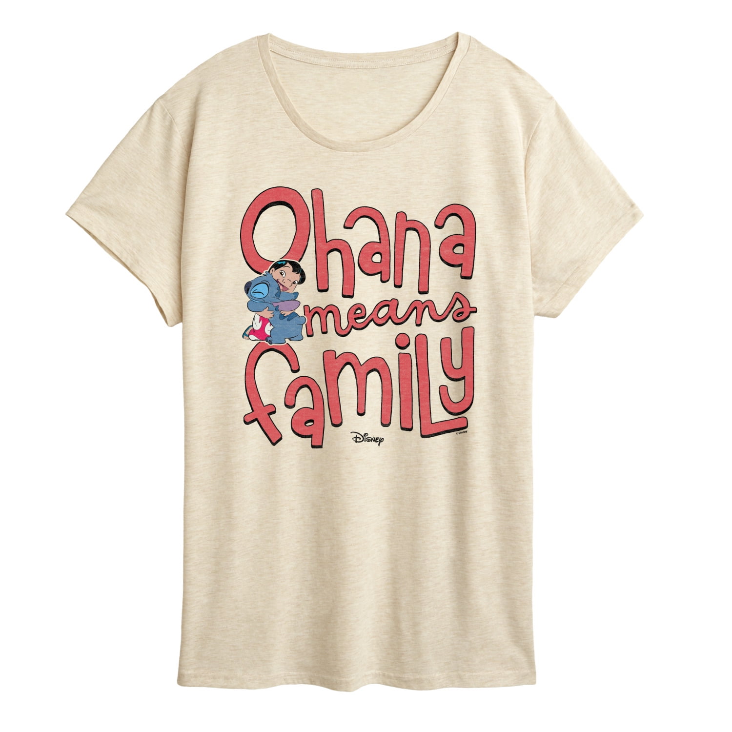 Lilo & Stitch - Ohana Means Family - Ladies Short Sleeve Graphic T ...