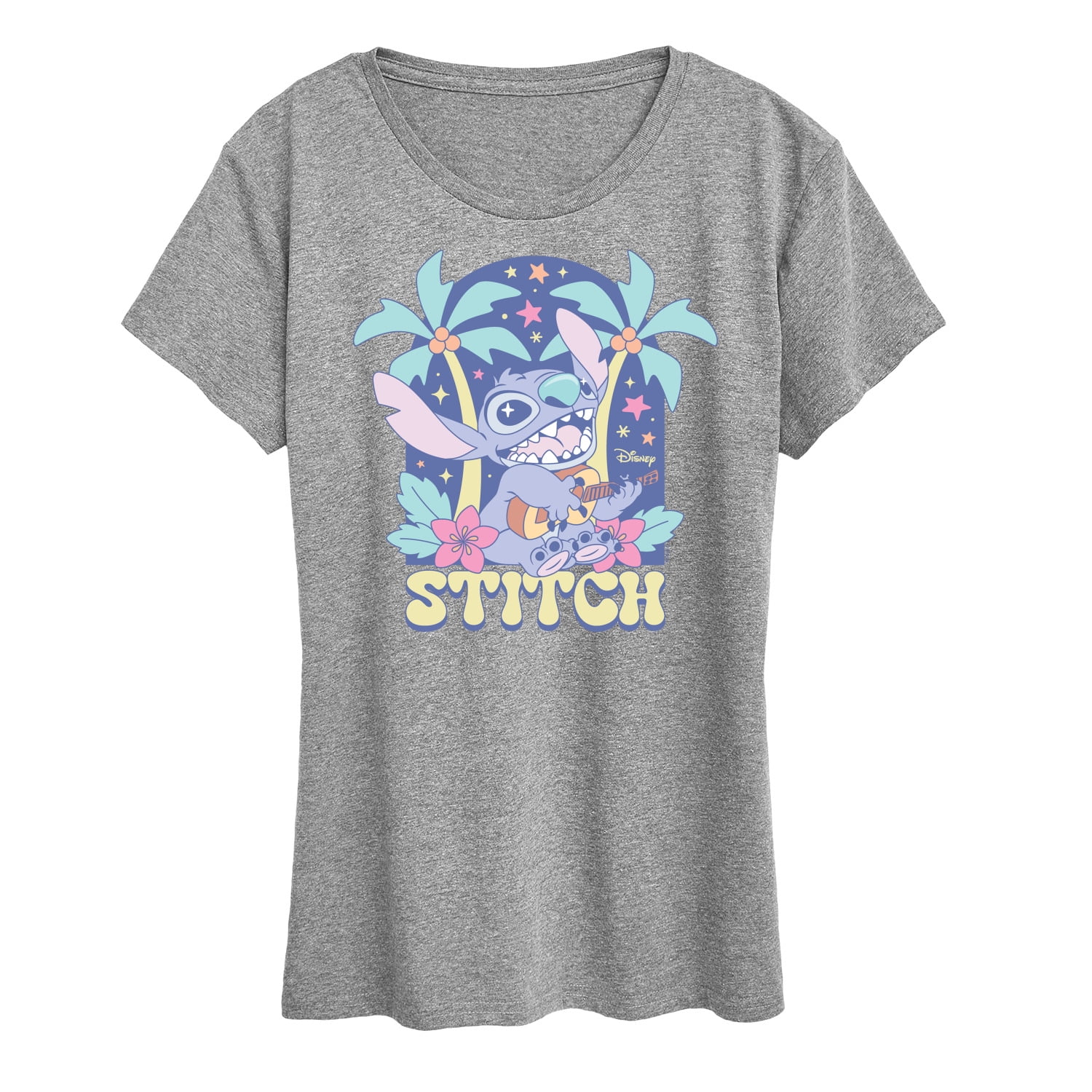 Lilo and Stitch - Pastel Stitch Palm Trees - Women's Short Sleeve ...