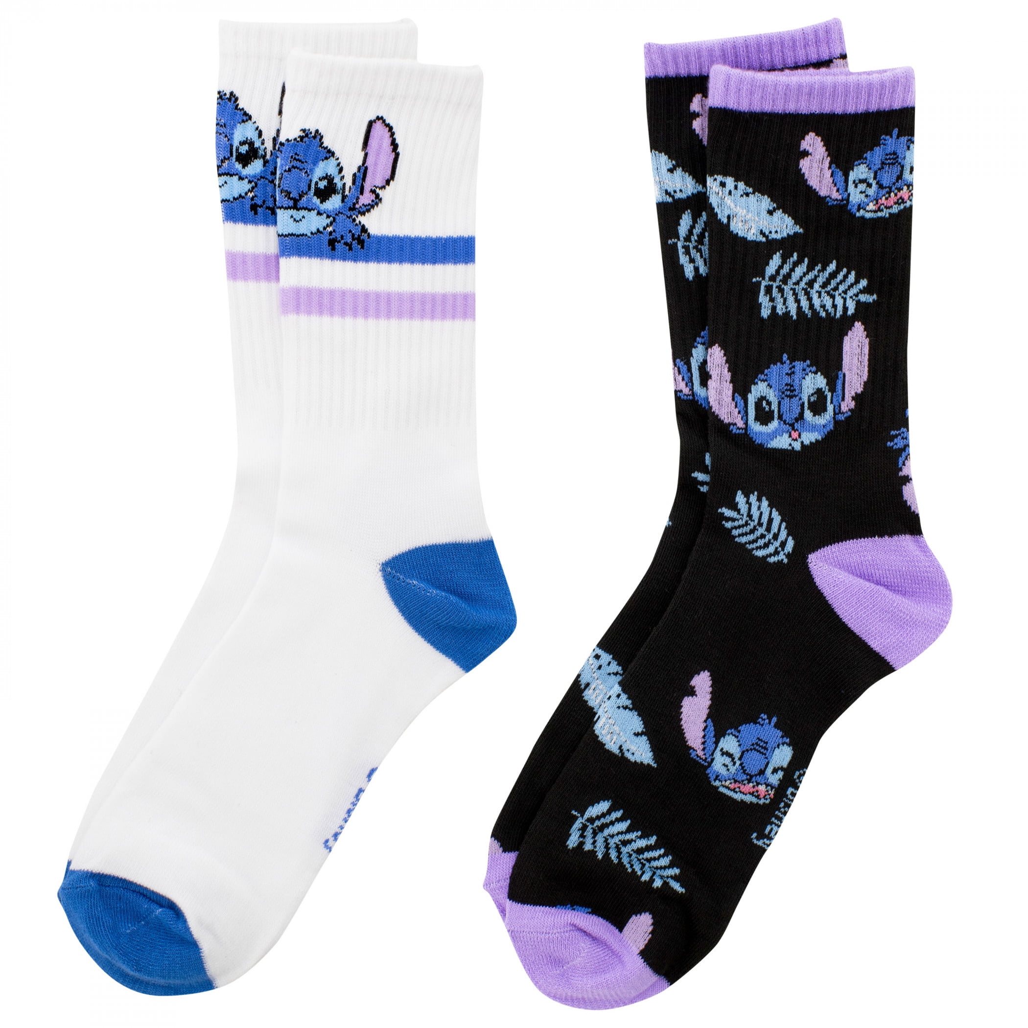 Lilo & Stitch 892856 Peeking Out Crew Socks Pack - Set of 4 - Walmart.com