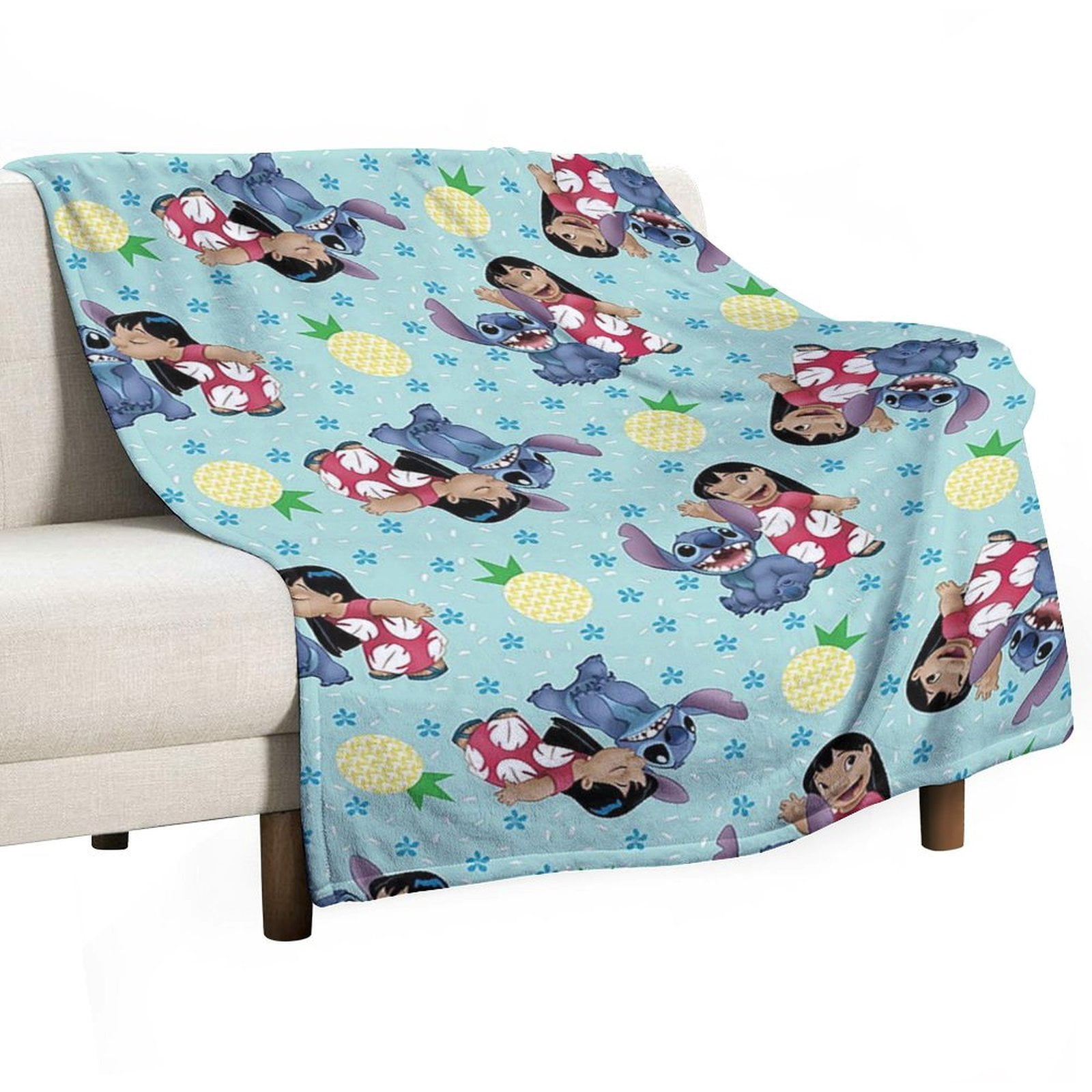 Lilo_and_Stitch Plush Throw Blanket - Measures 50"x70" - Kids Super ...
