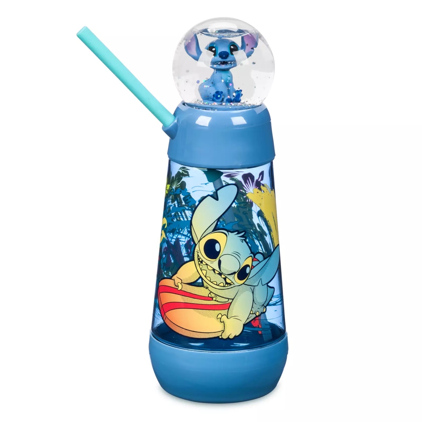 Lilo and Stitch Snowglobe Tumbler with Straw - 11oz - Walmart.com
