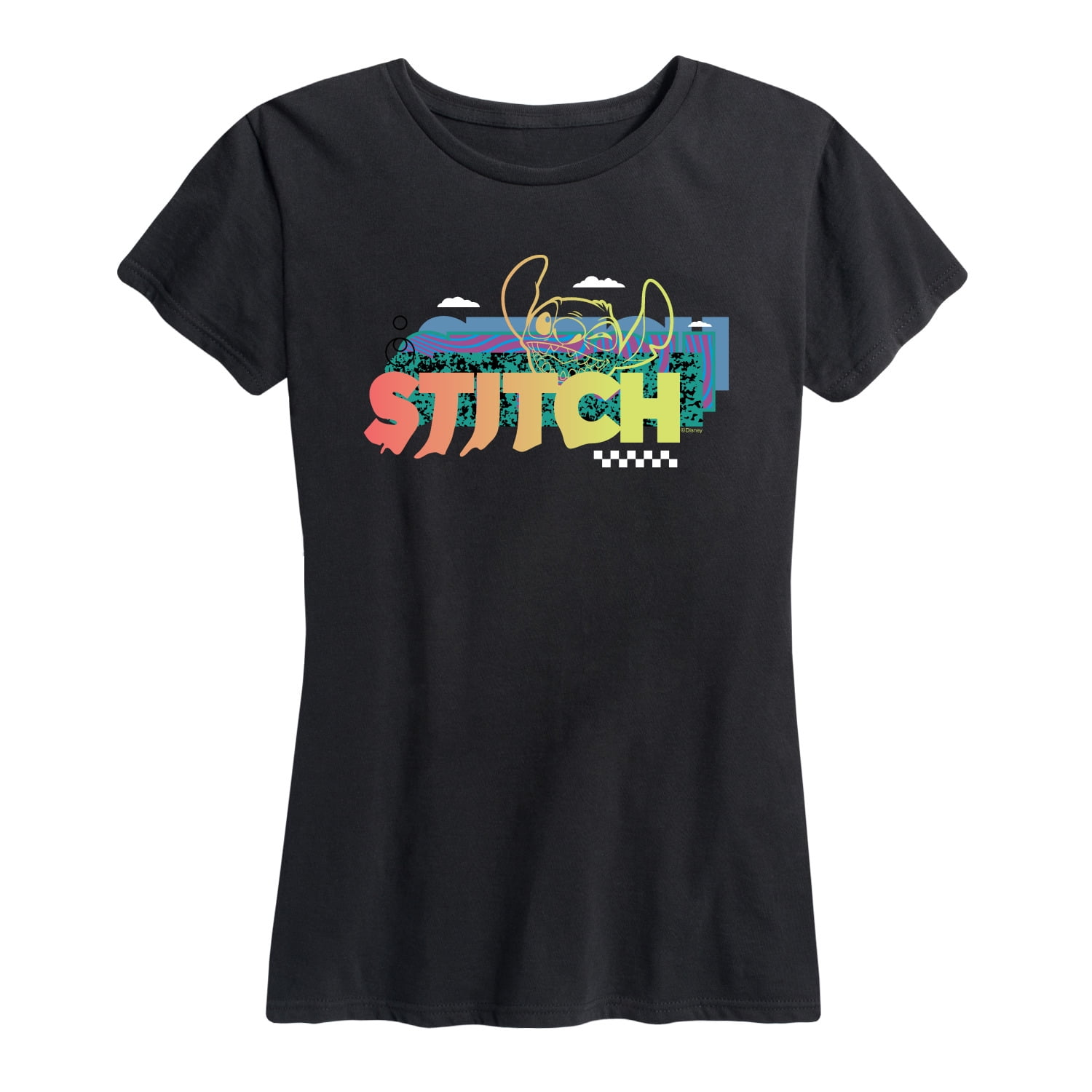 Lilo and Stitch - Stitch 90S Pattern - Women's Short Sleeve Graphic T ...