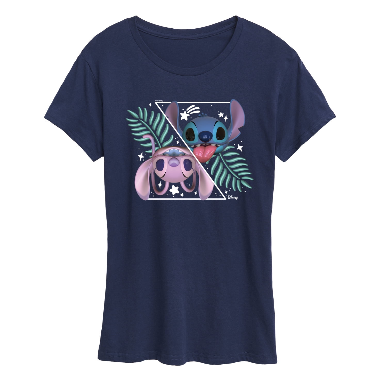 Lilo and Stitch - Stitch And Angel Split - Women's Short Sleeve Graphic ...