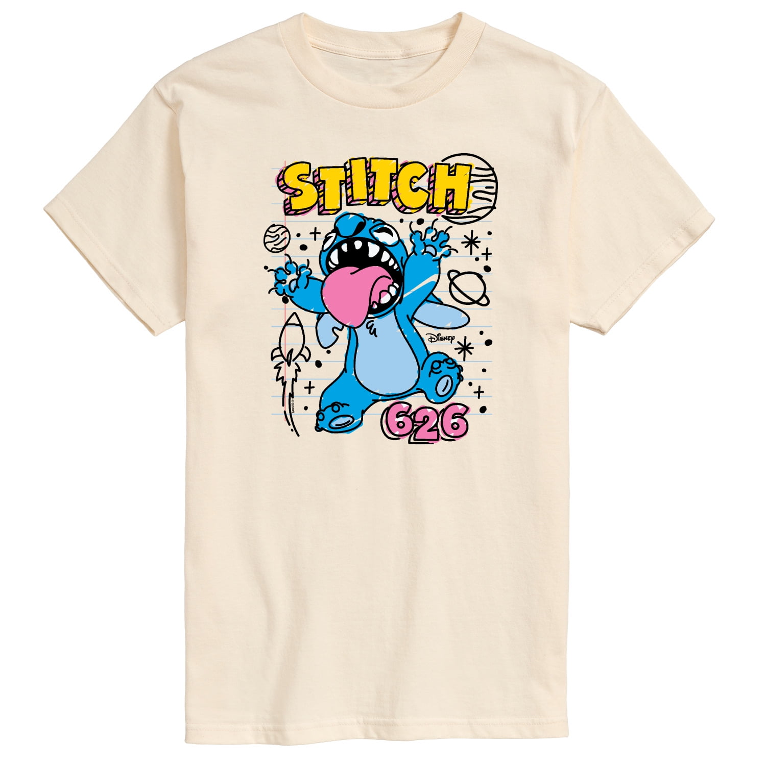 Lilo and Stitch - Stitch Scribble - Men's Short Sleeve Graphic T-Shirt - Walmart.com