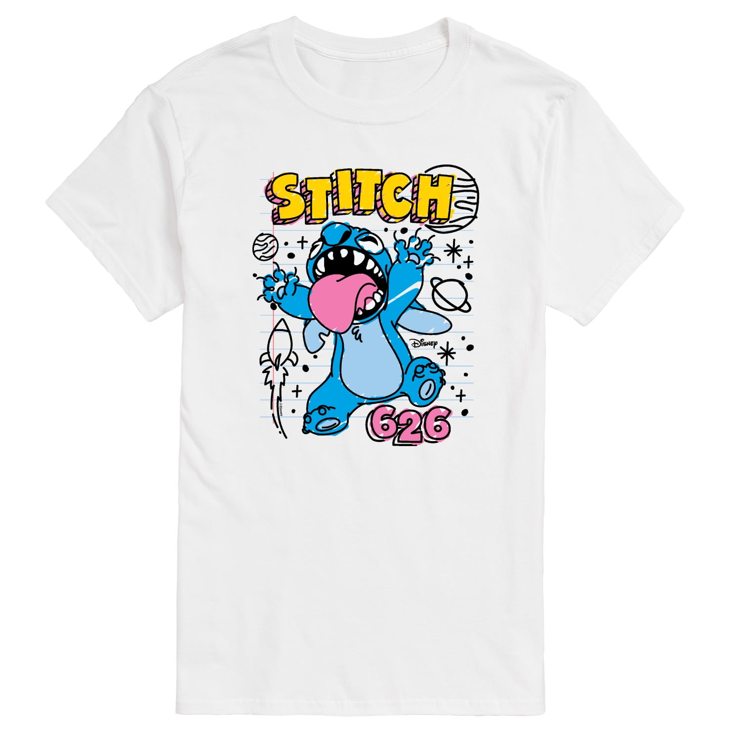 Lilo and Stitch - Stitch Scribble - Men's Short Sleeve Graphic T-Shirt - Walmart.com