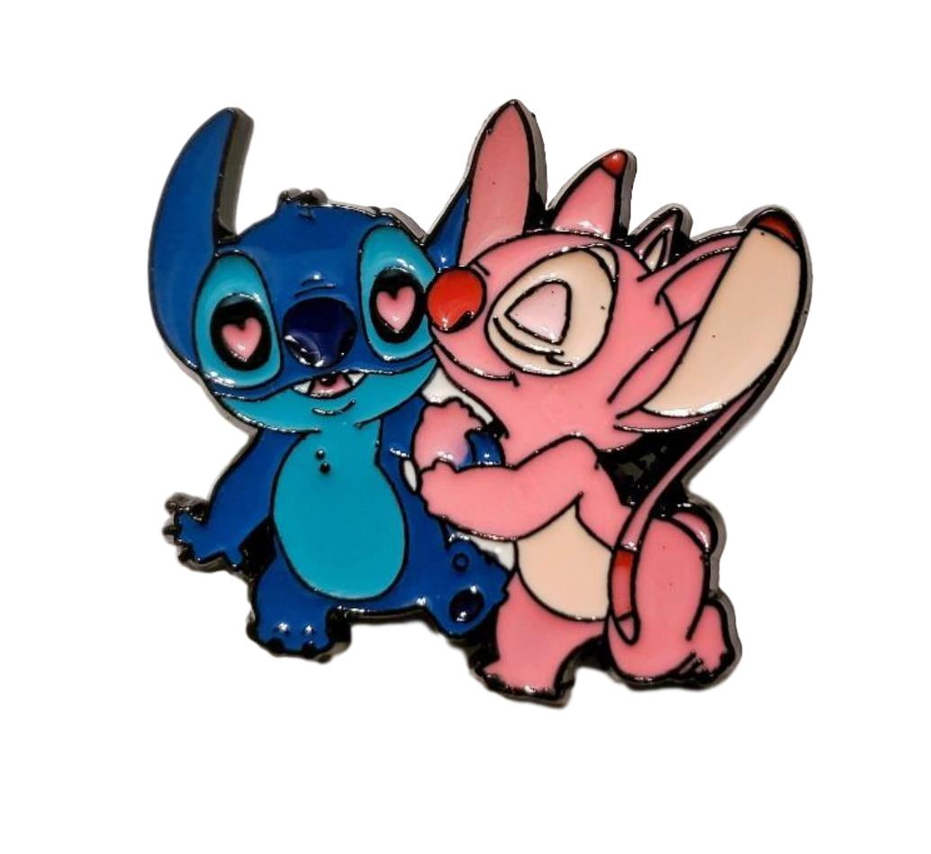 Lilo and Stitch Stitch and Angel Arm and Arm 1.5 Inches Wide Enamel ...