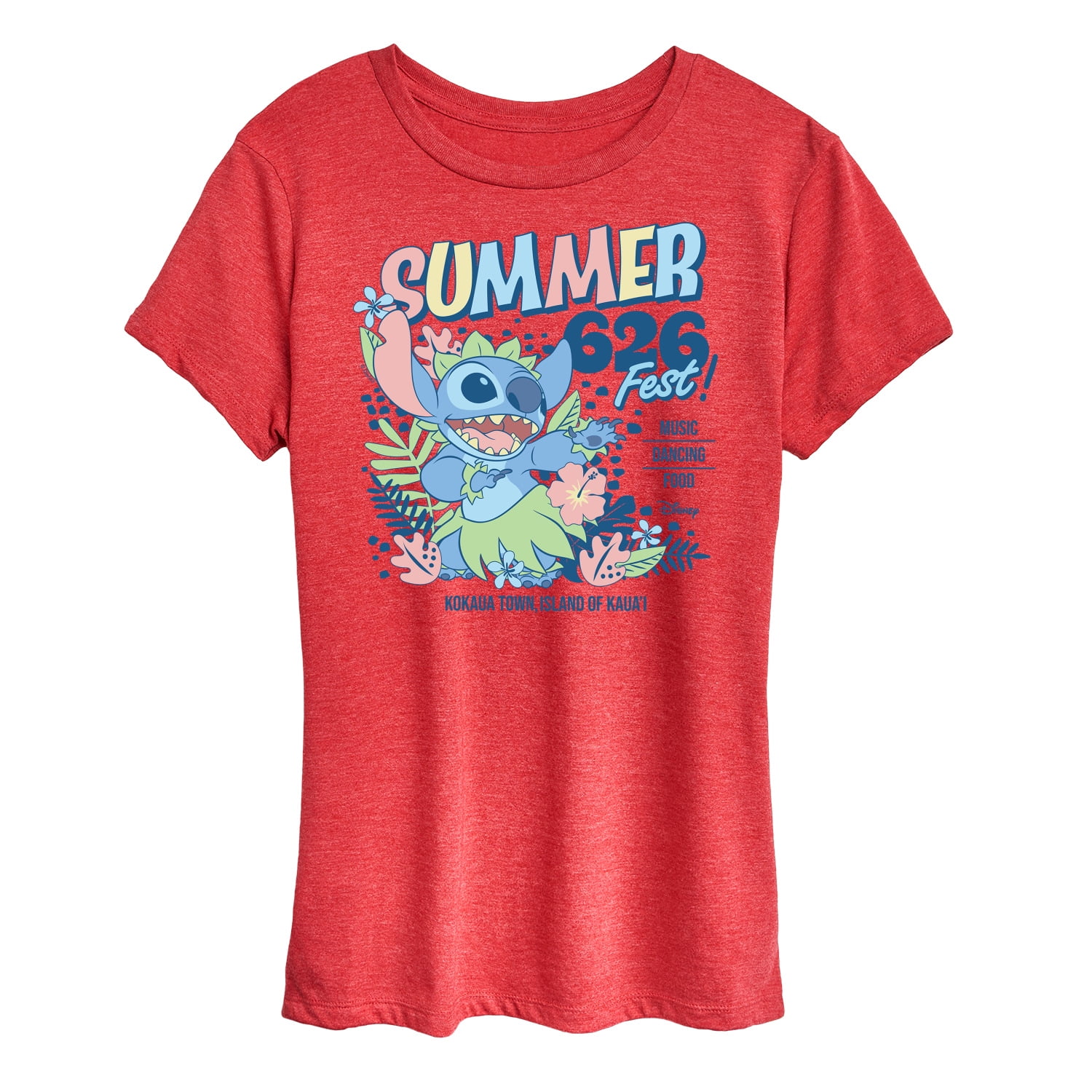 Lilo & Stitch - Summer 626 Fest - Women's Short Sleeve Graphic T-Shirt ...