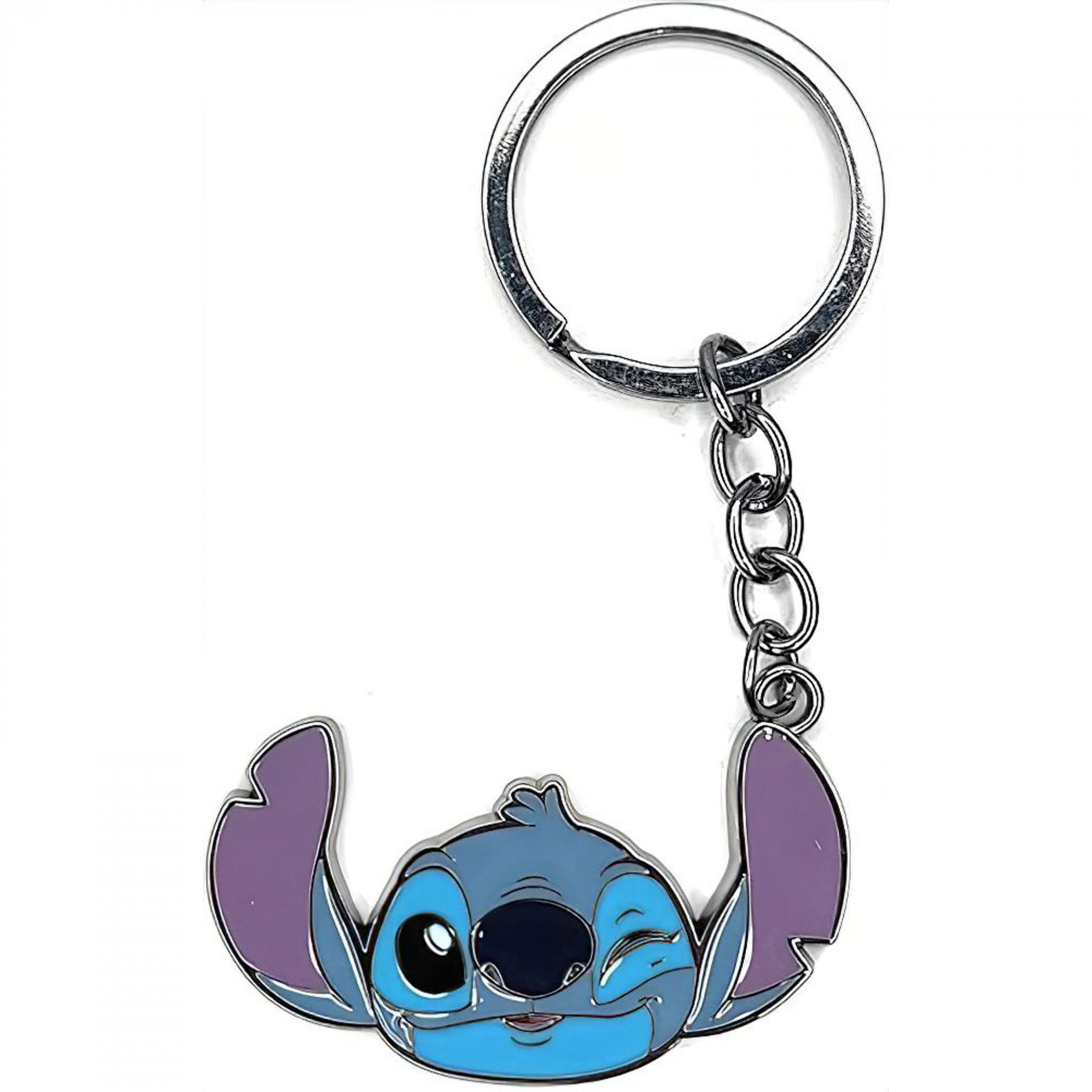 Lilo & Stitch 894514 Winky Face Keychain - Walmart.com