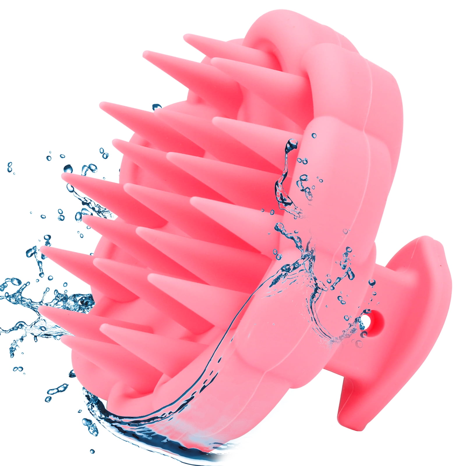 Lilovbesa Scalp Massager Shampoo Brushsolid Soft Silicone Hair Care Scalp Scrubber Brush For