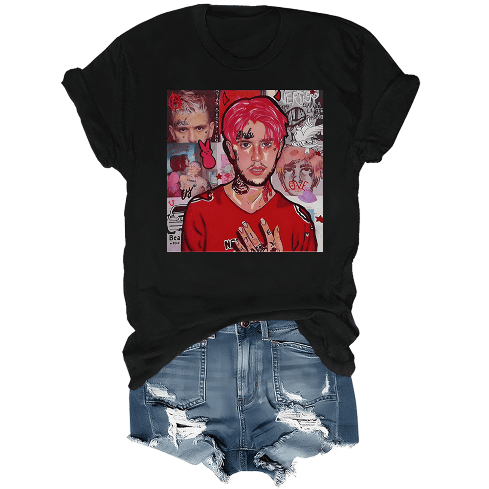 Lilpeep Cartoon Shirt, Lil Peep Shirt, Lil Peep Merch, Lil peep T Shirt ...