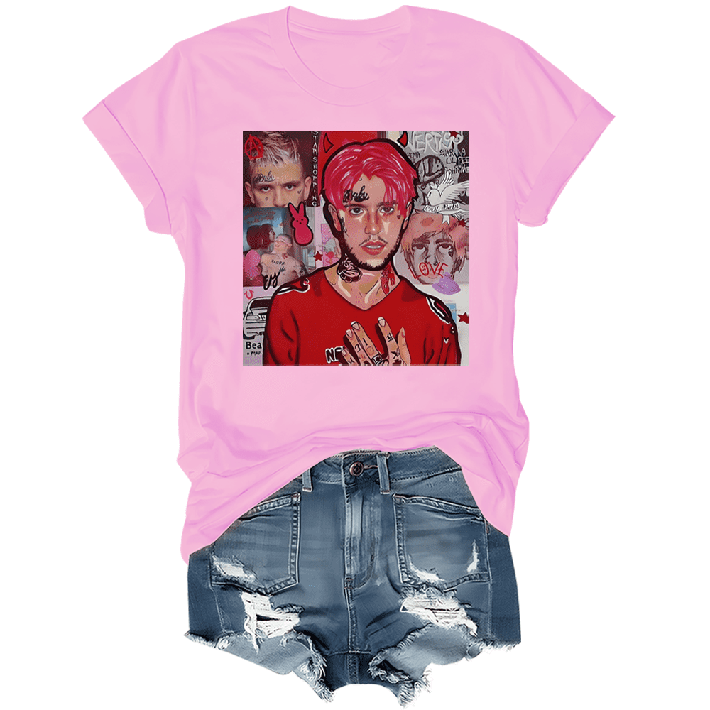 Lilpeep Cartoon Shirt, Lil Peep Shirt, Lil Peep Merch, Lil peep T Shirt ...