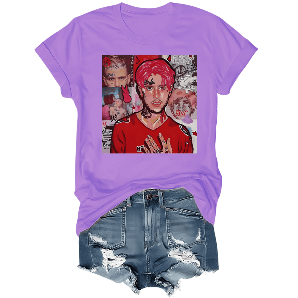 Lilpeep Cartoon Shirt, Lil Peep Shirt, Lil Peep Merch, Lil peep T Shirt ...
