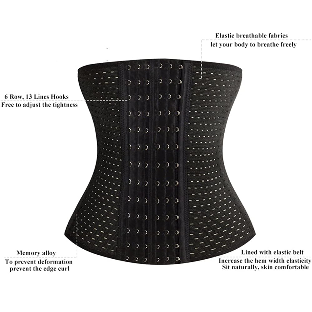 Lilvigor Unisex Steel Boned Waist Cincher Trainer Body Tummy Control ...