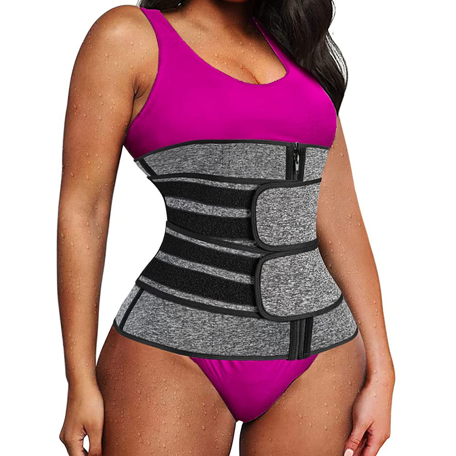 Lilvigor Waist Trainer Belts for Women Tummy Control Workout Waist Trimmer Sweat Sauna Slimming ...