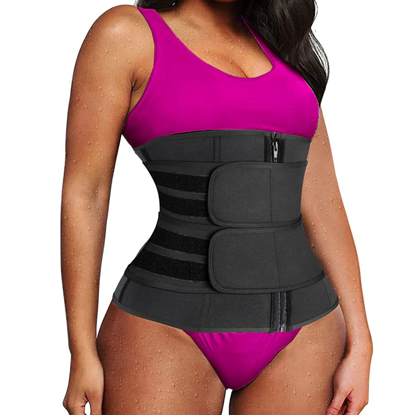 Lilvigor Waist Trainer Belts for Women Tummy Control Workout Waist Trimmer Sweat Sauna Slimming ...