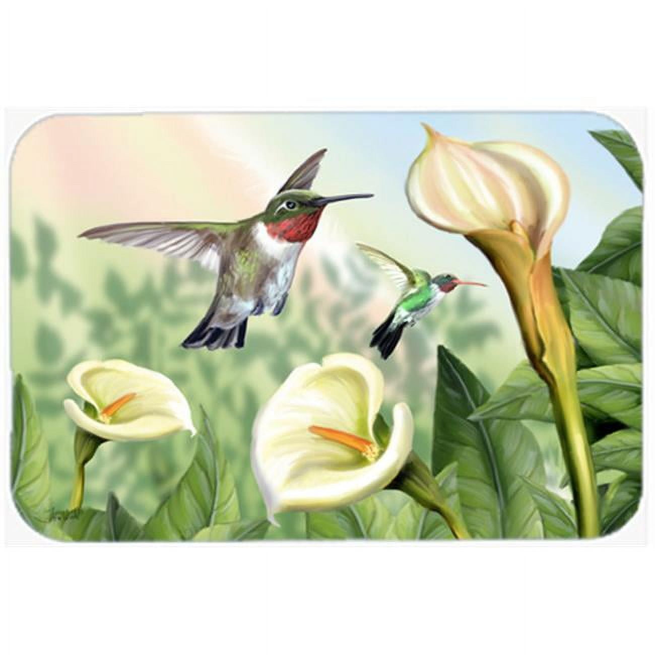 Lily And The Hummingbirds Glass Cutting Board, Large - Walmart.com