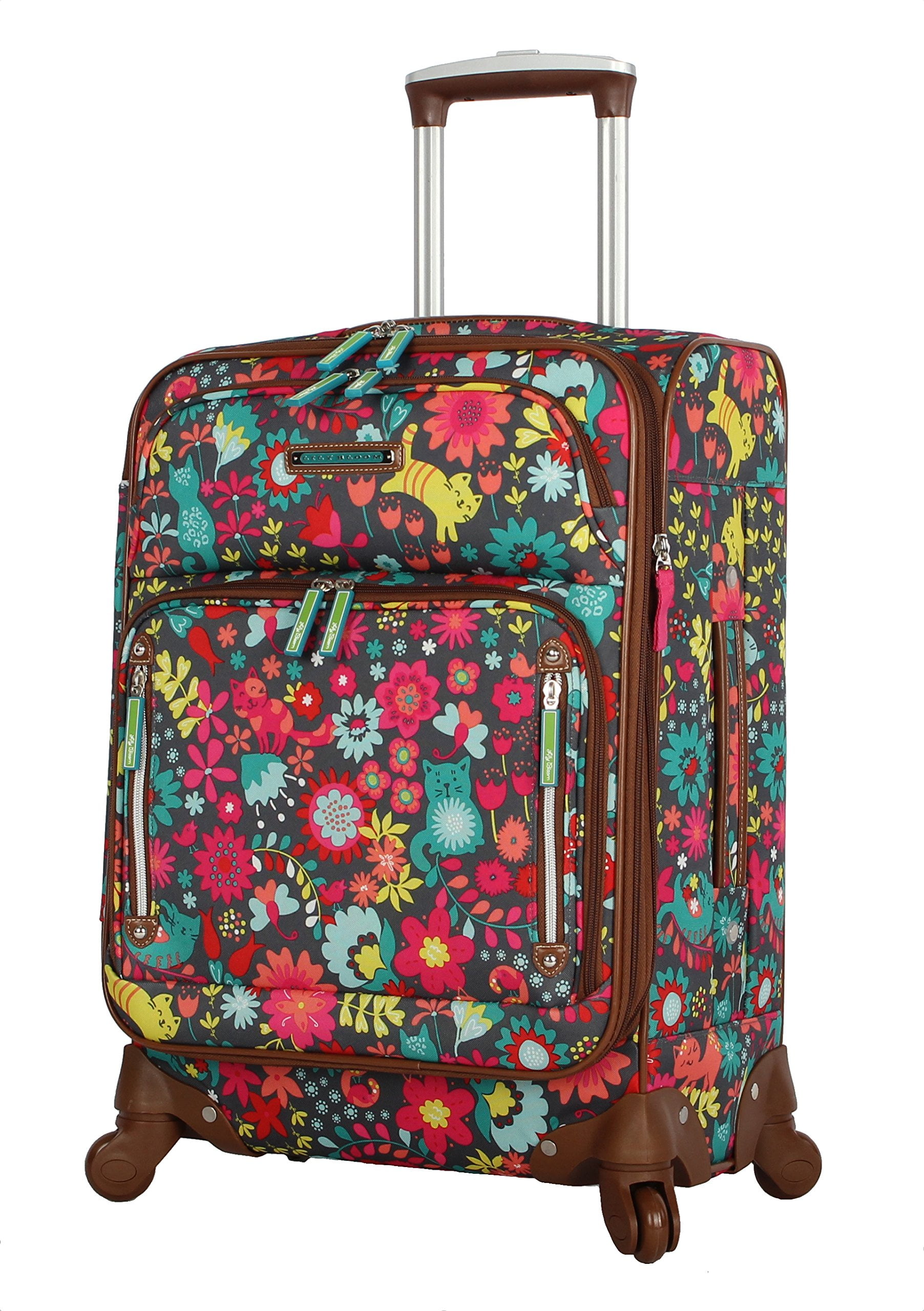 Lily Bloom Playful Garden Spinner Carry On Luggage Set, Eco-Friendly ...