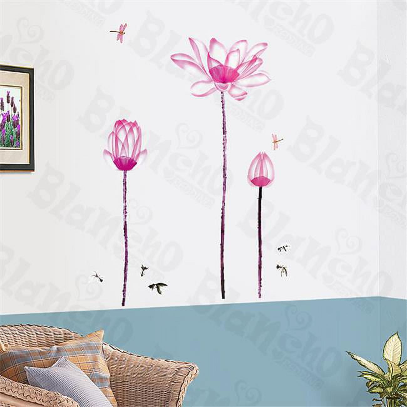 Lily Blossom - Wall Decals Stickers Appliques Home Decor - Walmart.com