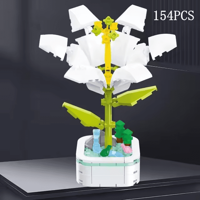 Lily Building Brick Potted Flower F07M9-9(103)-C3 - Walmart.com