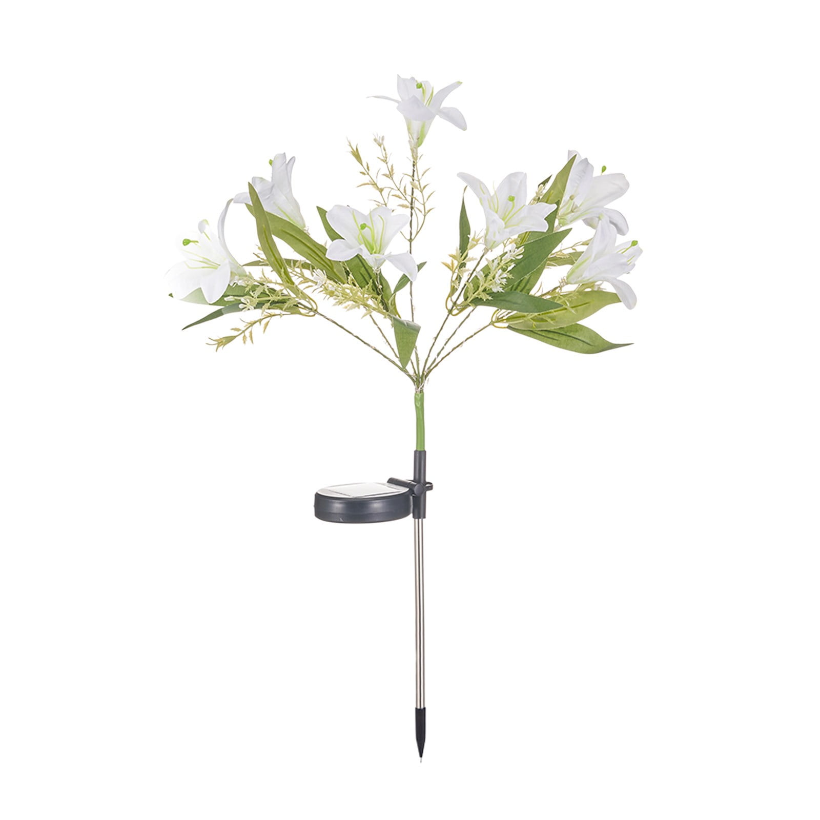 Lily Flower Solar Lights Outdoor Garden,7 Head LED Solar Lily Lights ...