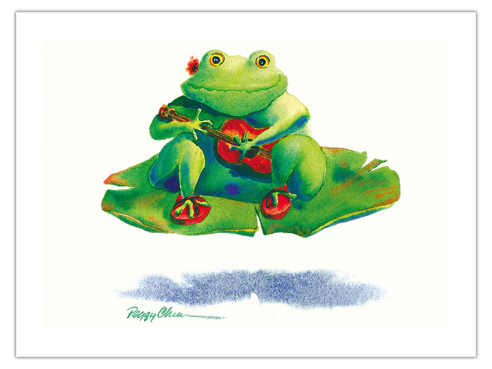 Lily Love - Hawaiian Frog (Poloka) with Ukulele - From an Original ...