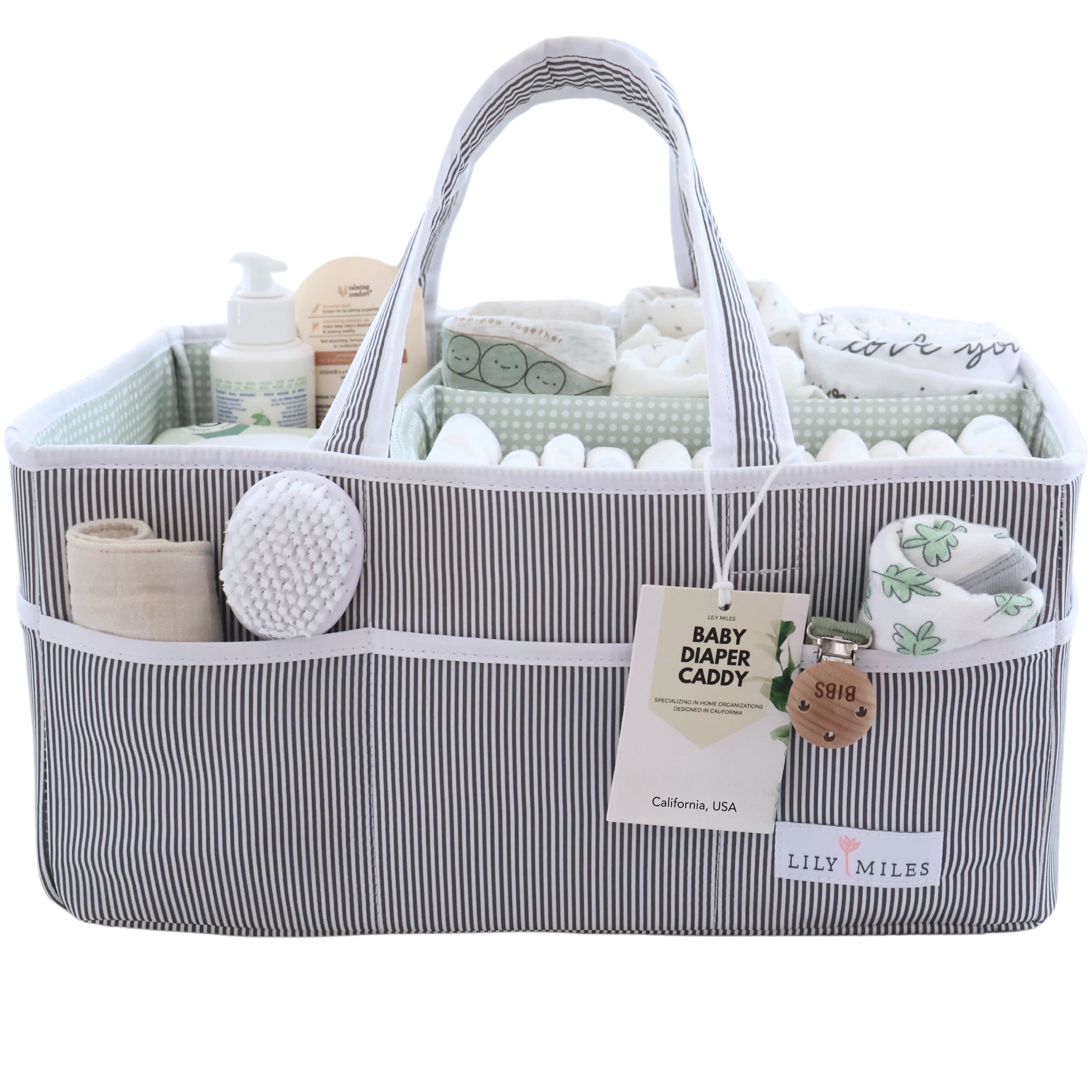 Lily Miles Baby Diaper Caddy Organizer for Changing Table or Car ...