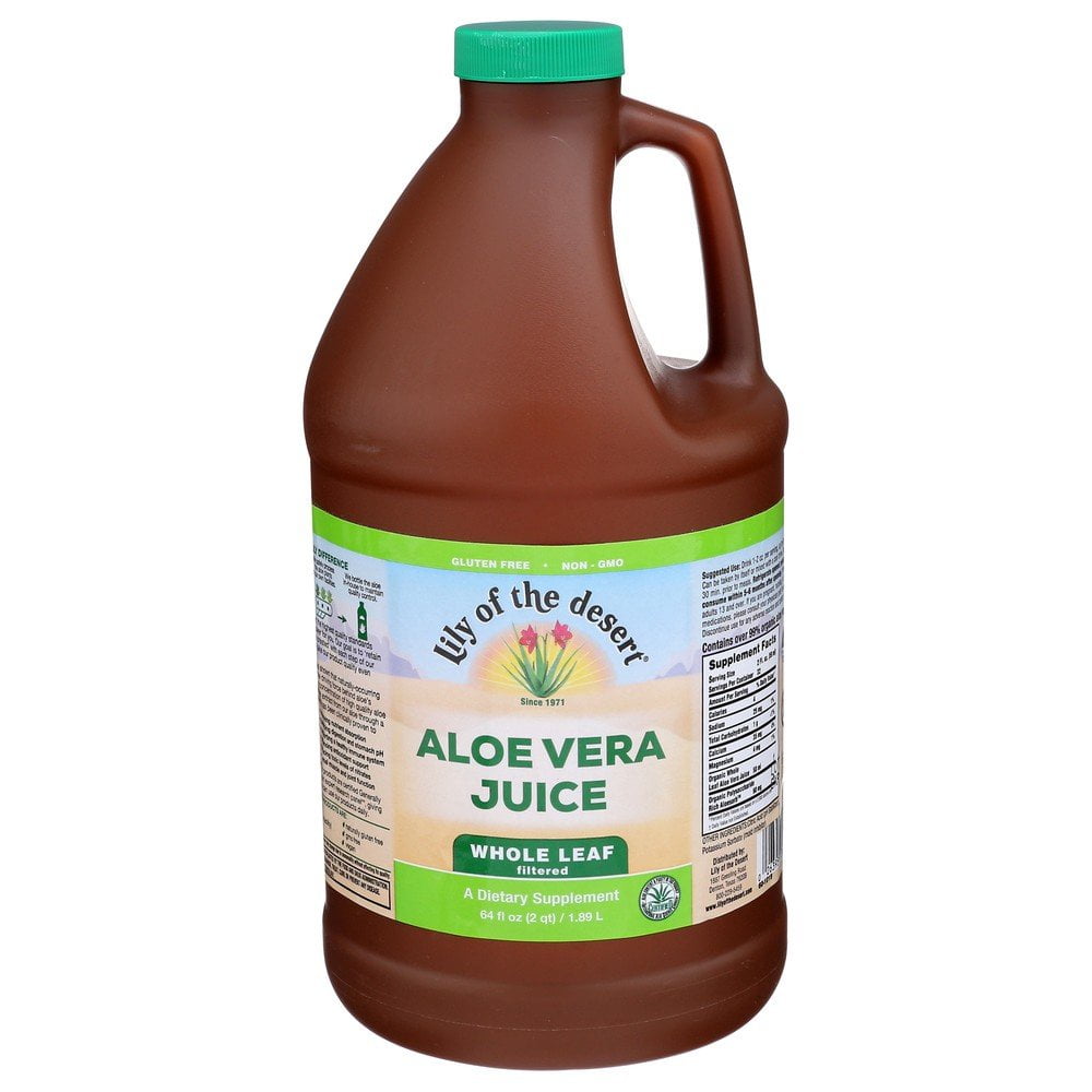 Lily Of The Desert Aloe Vera Juice Whole Leaf 64 oz Liquid - Walmart.com