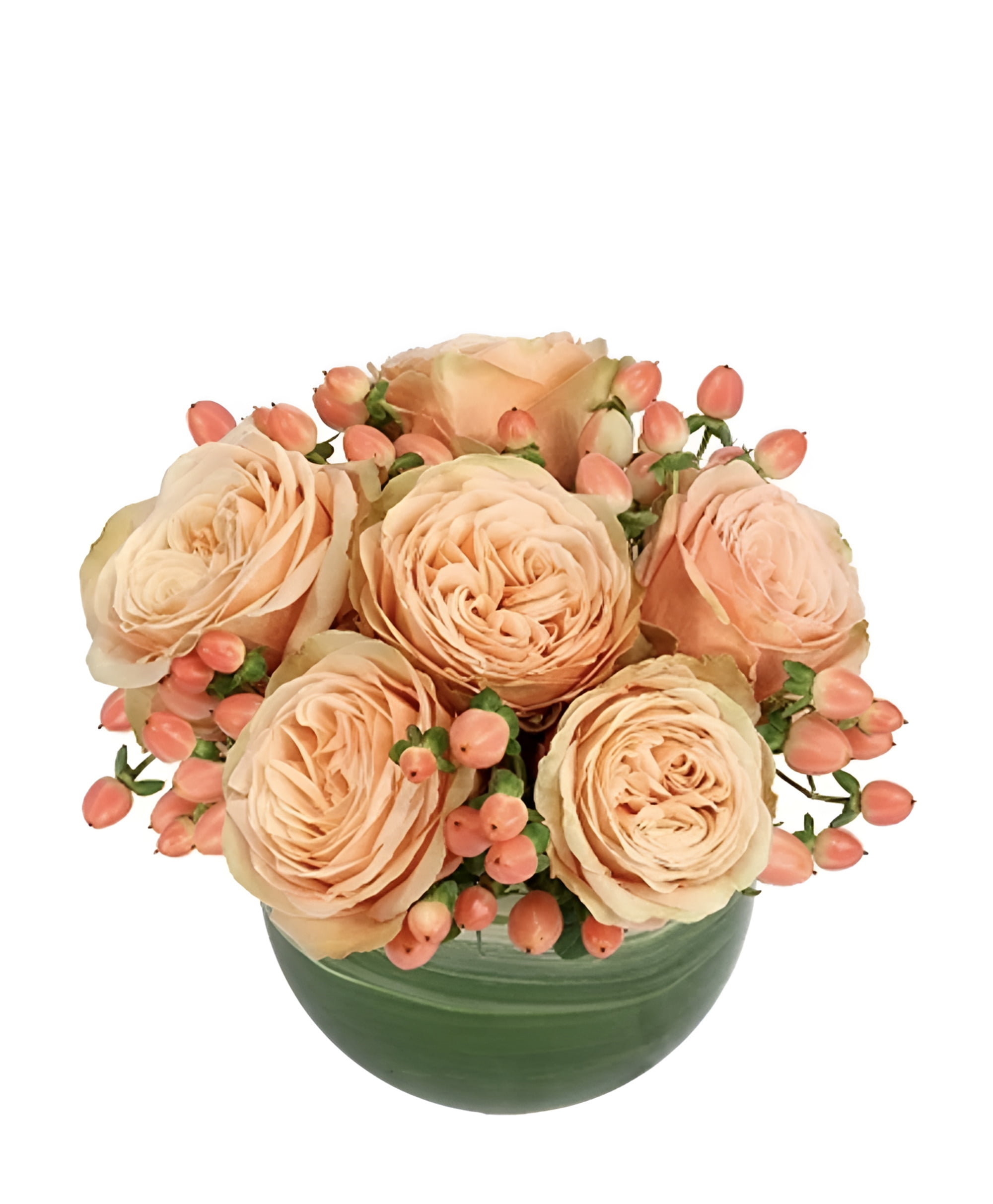 Lily Of The Valley Flowers & More Cozy Coral Rose Arrangement - Walmart.com