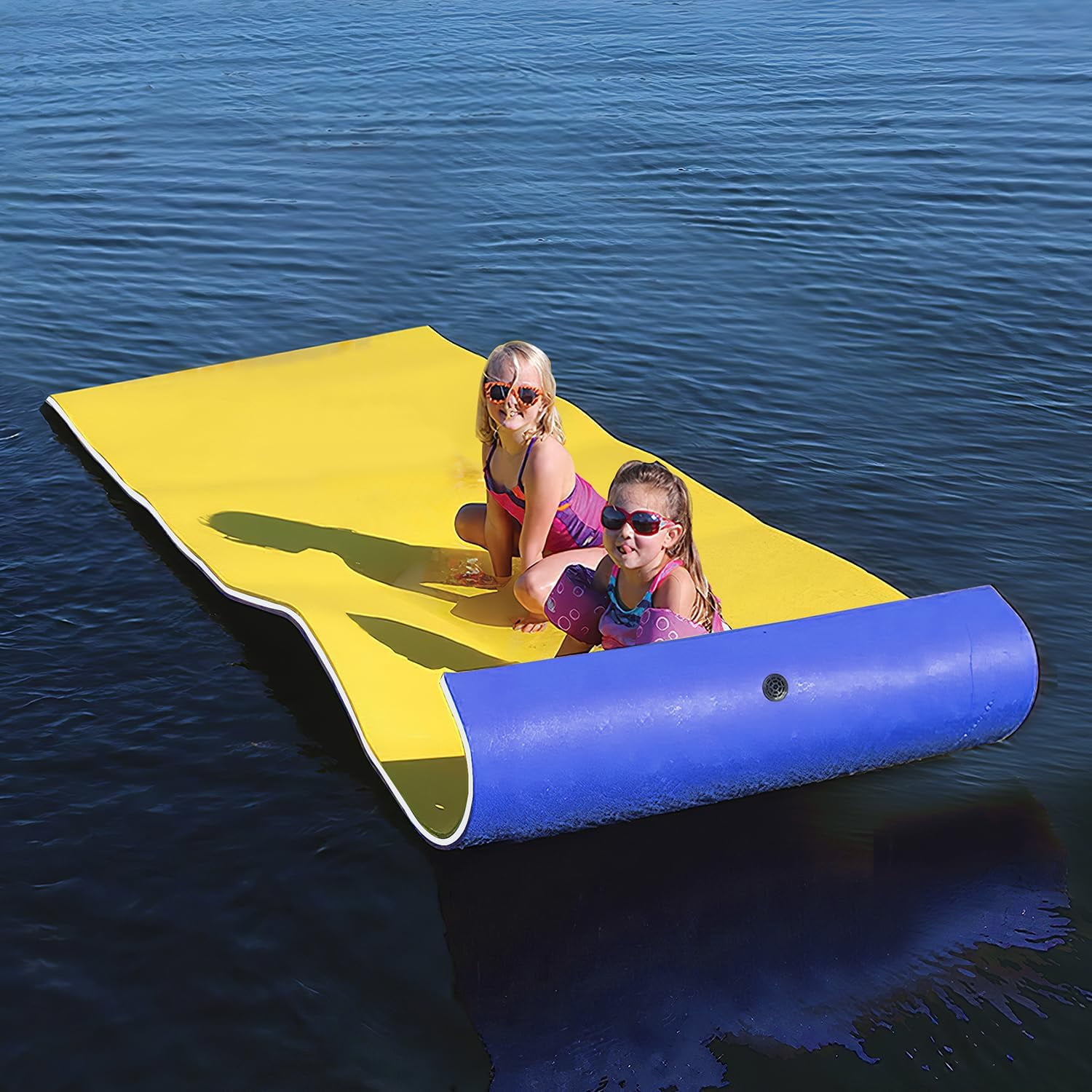 Lily Pad Floating Mat, 7/9/12/18 FT Floating Mat, Pool Float for Water Recreation, Floating ...