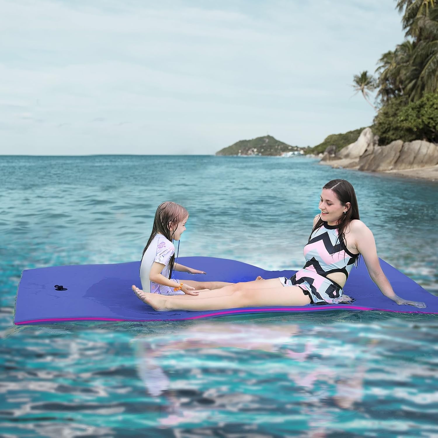 Lily Pad Floating Mat, Floating Mat, 3-Layer Tear-Resistant XPE Foam Floating Water Mat for ...