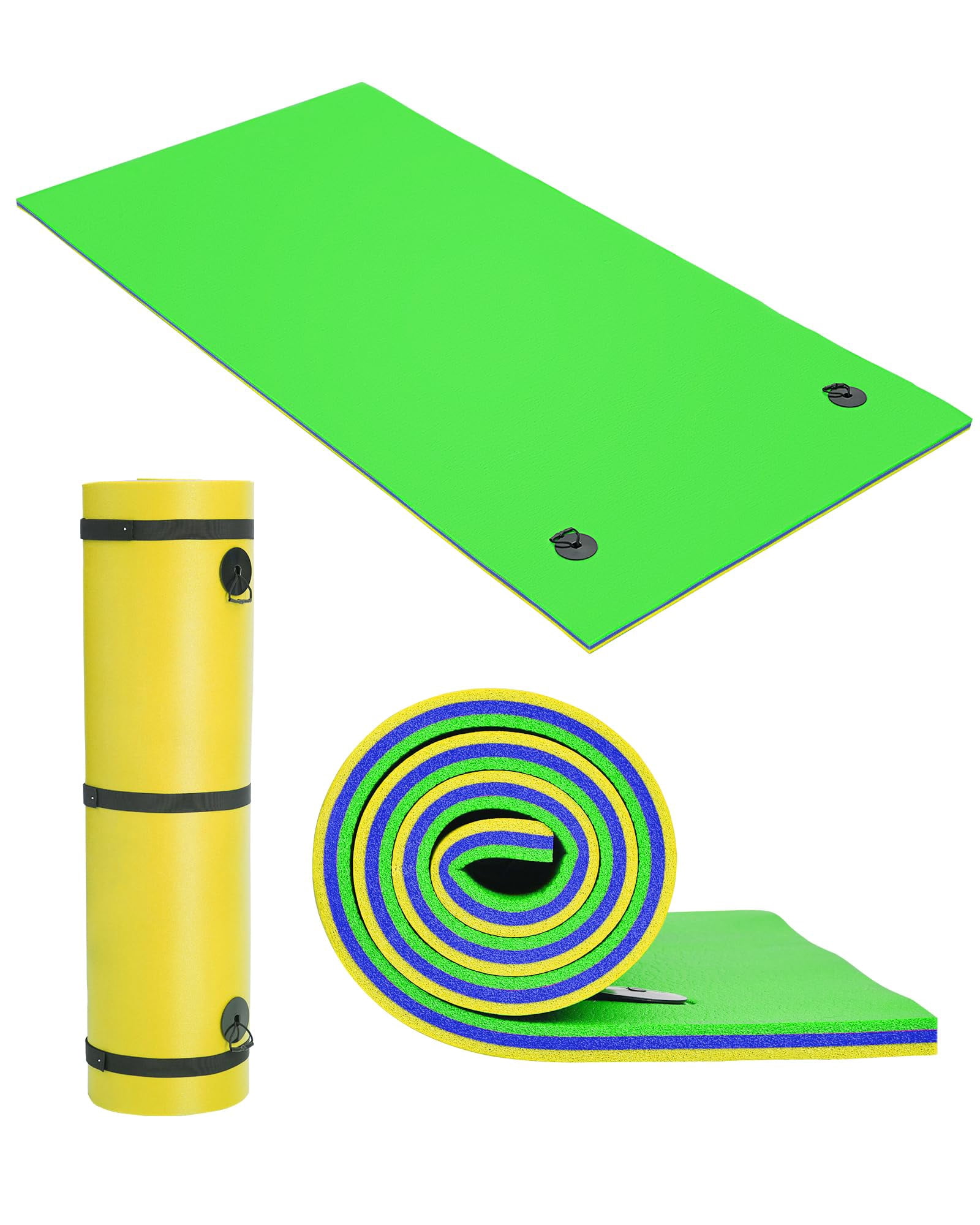 Lily Pad Floating Mat for Lake & Pool,12' Extra Large Floating Mat, 3 ...