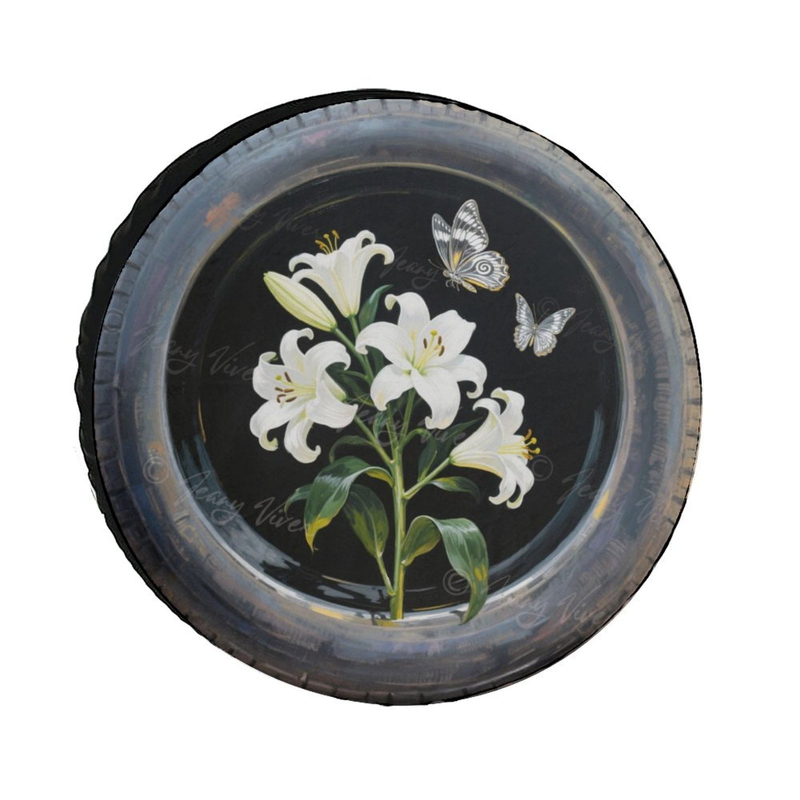 Lily Spare Tire Cover for RVs Trailer Wheel Covers for Trailer Tires ...