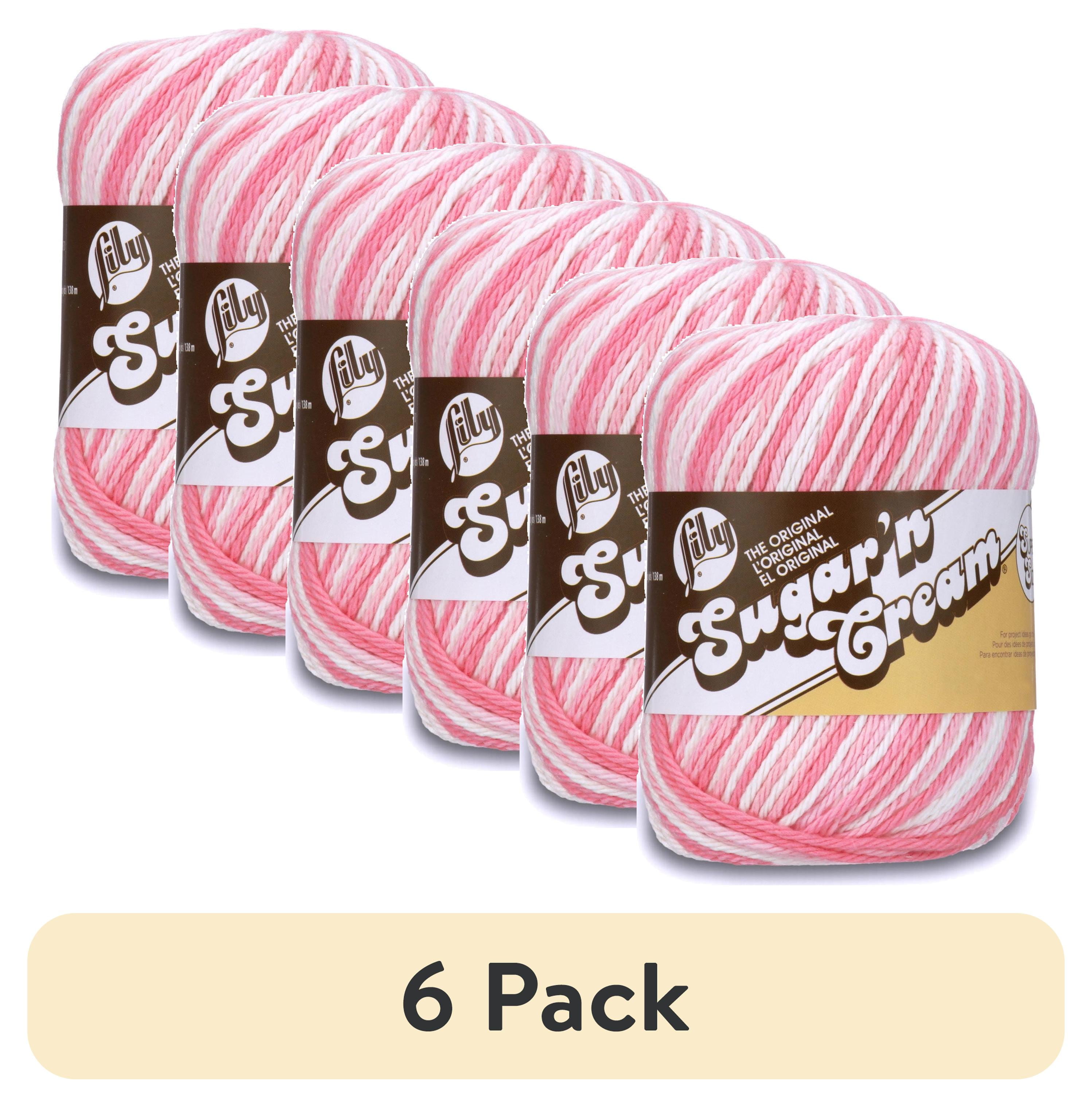 (6 pack) Lily Sugar’N Cream Super Size Ombres Yarn (85G/3Oz ...