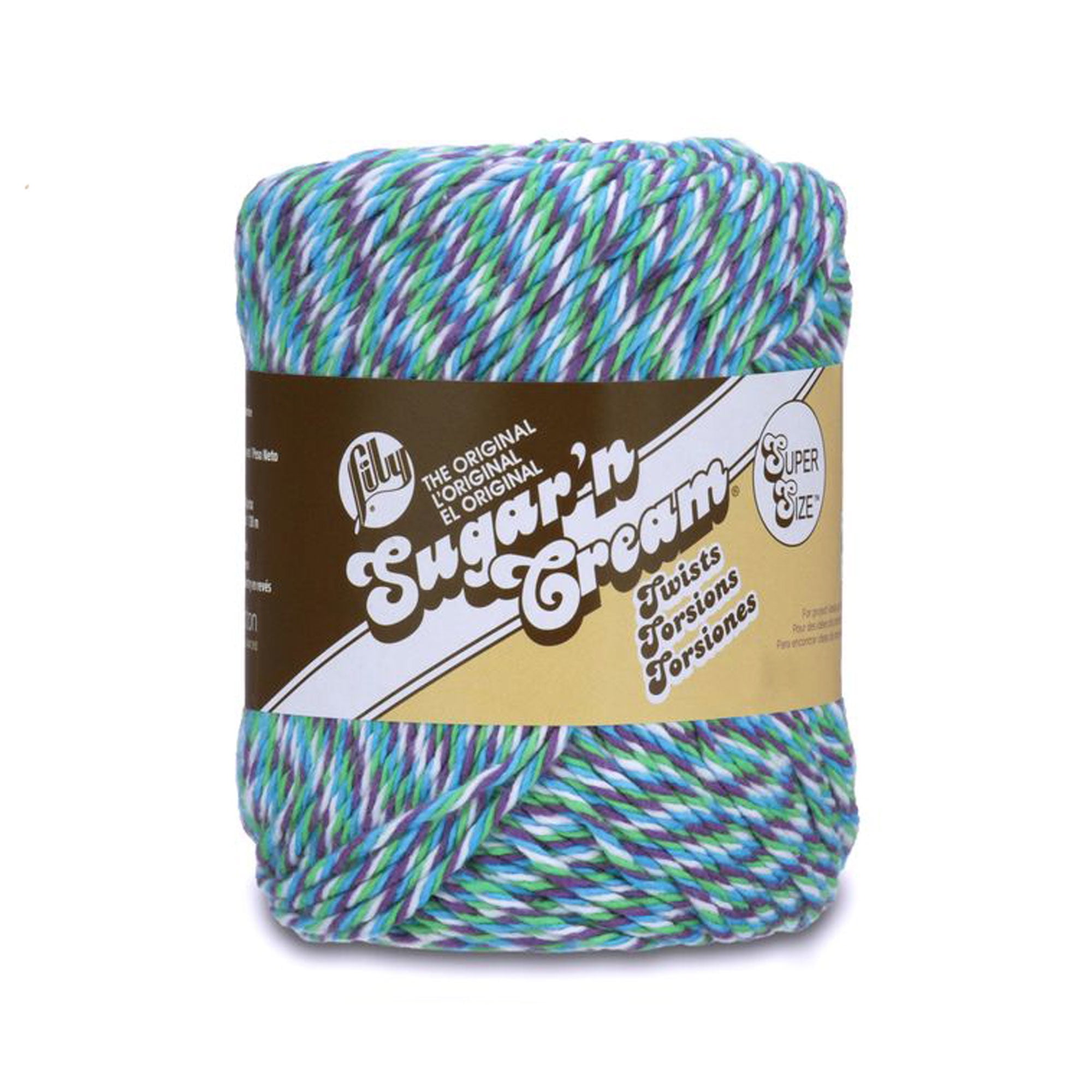 Lily Sugar'n Cream Cotton Super Size Twsits Yarn (85g/3 oz), Overcast ...
