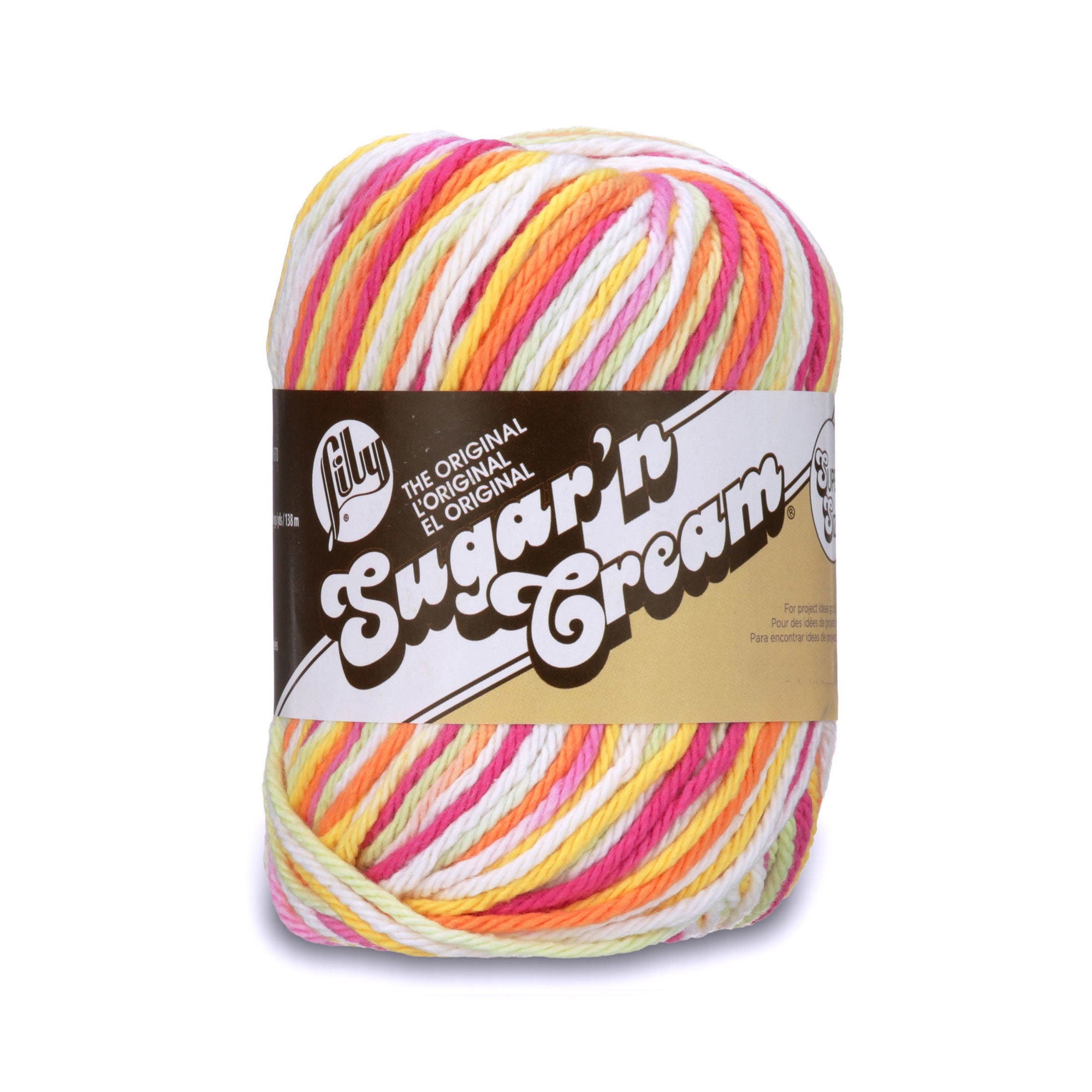 Lily Sugar'n Cream Super Size Cotton Yarn, 100% Cotton, Machine ...